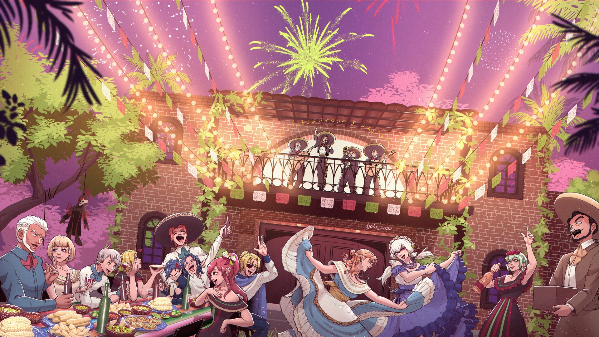 ArtStation - Mexican party