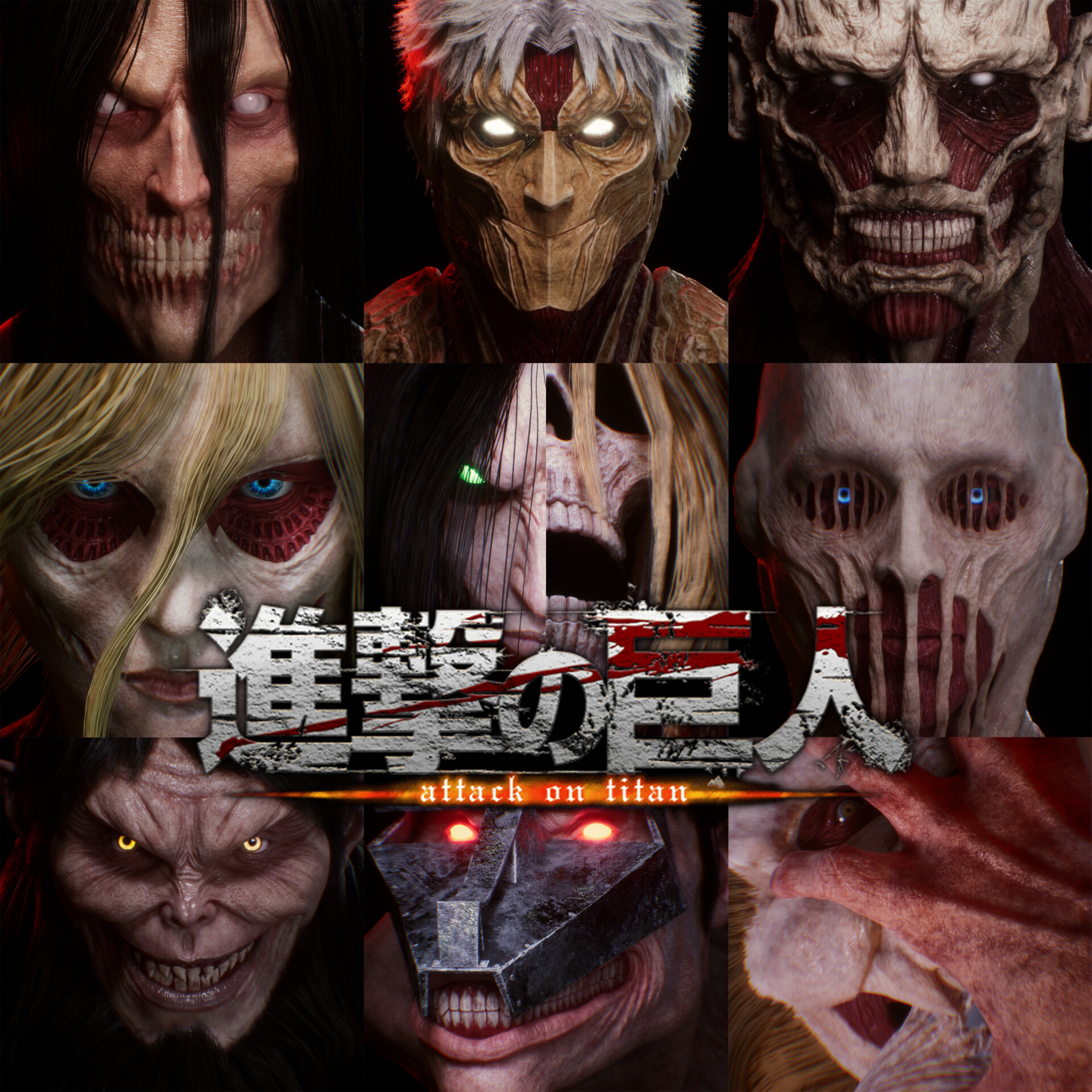 ArtStation - 9 Primordial Titans from Shingeki No Kyojin / Attack on ...