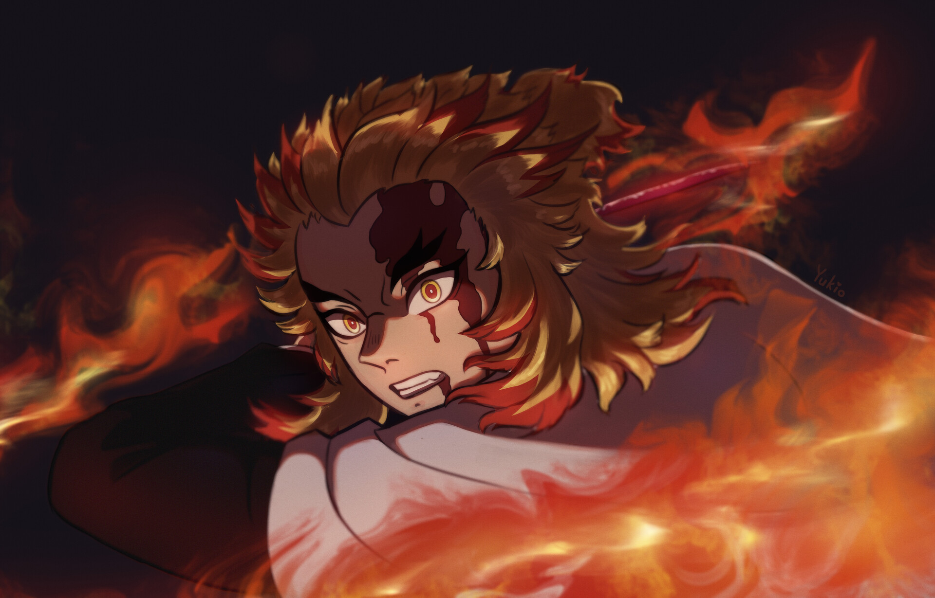 ArtStation - Rengoku fanart