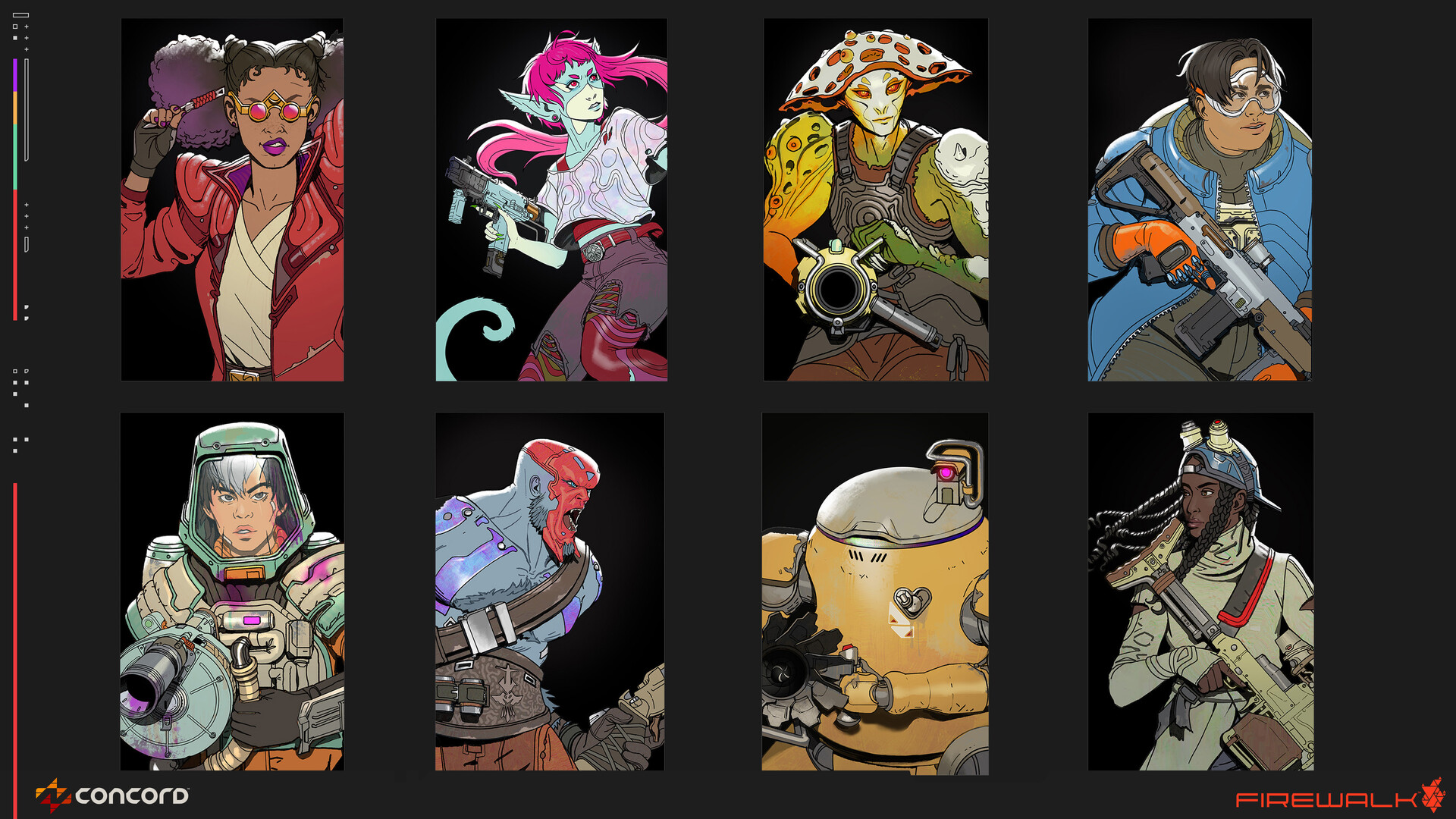 Amanda Kiefer Concept Art - Concord Character Portraits