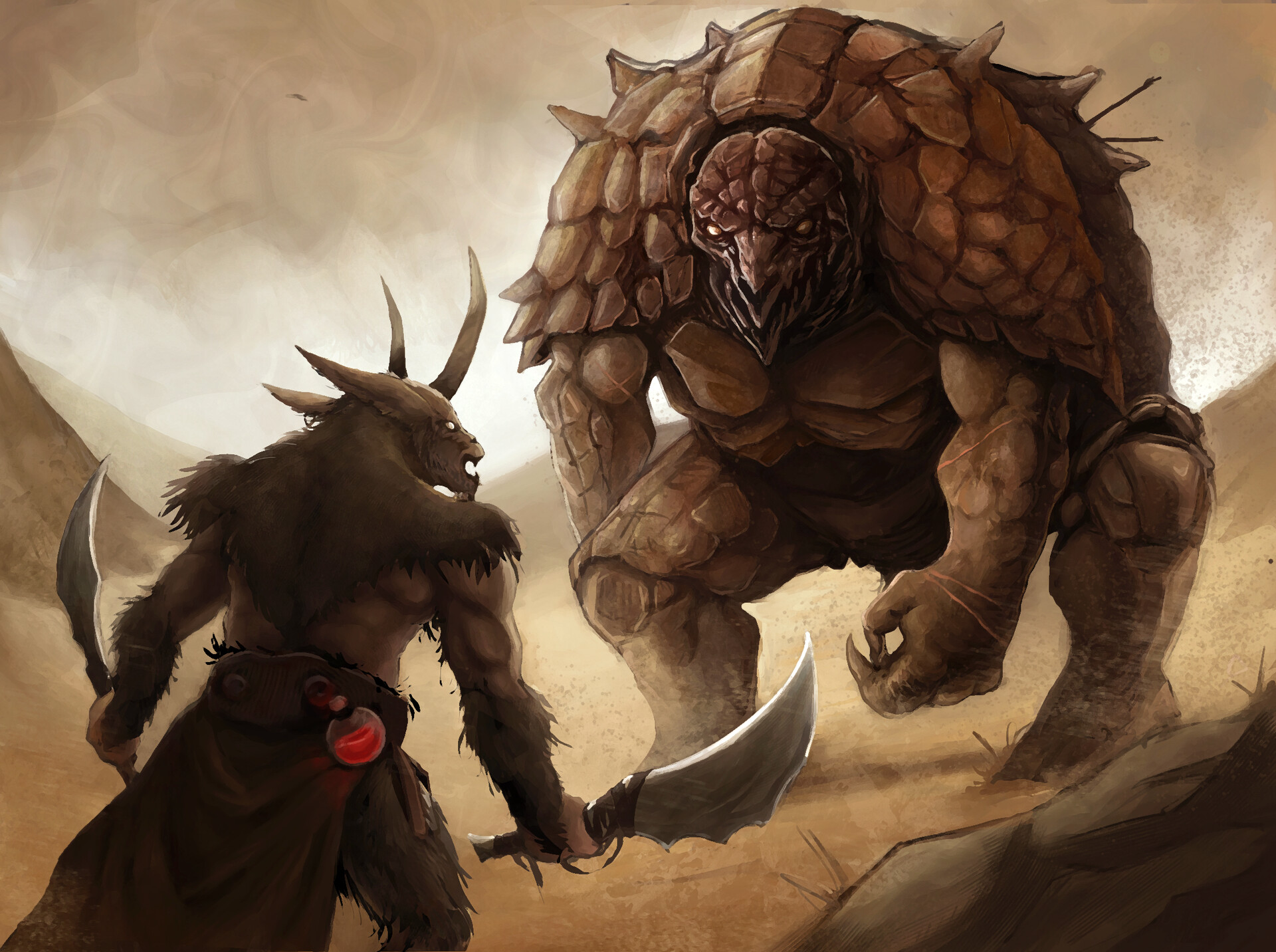 ArtStation - Desolation of Time - Capra in desert