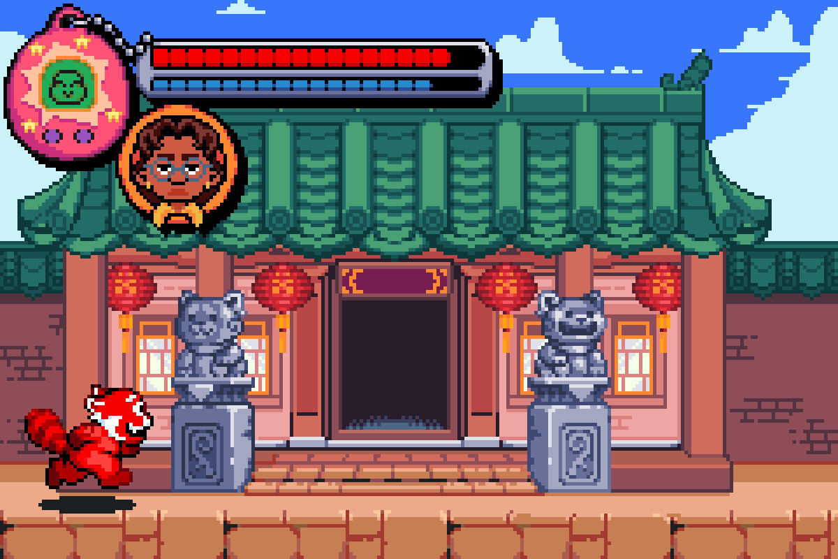 ArtStation - Turning Red GBA mockup