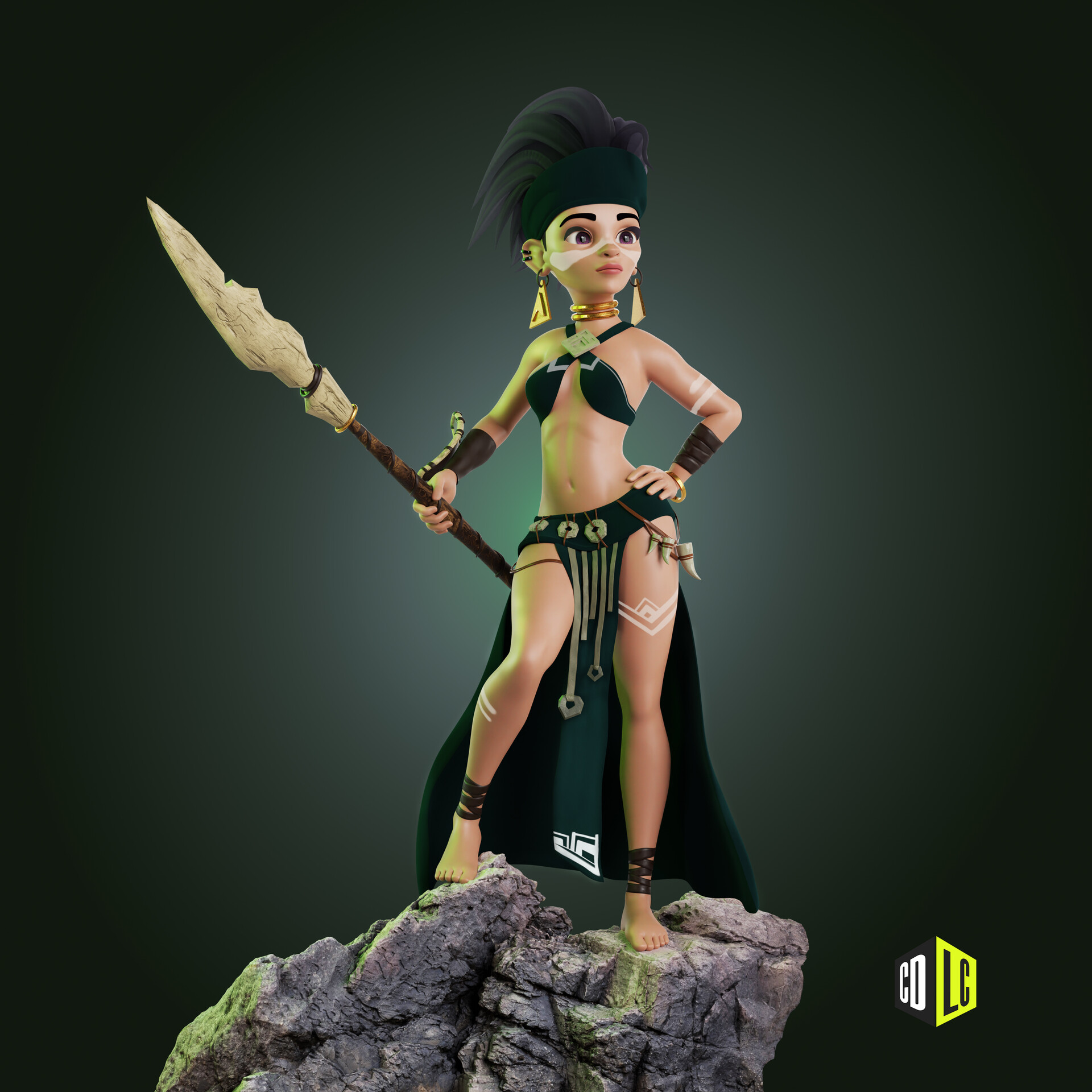 ArtStation - Warrior amazon girl