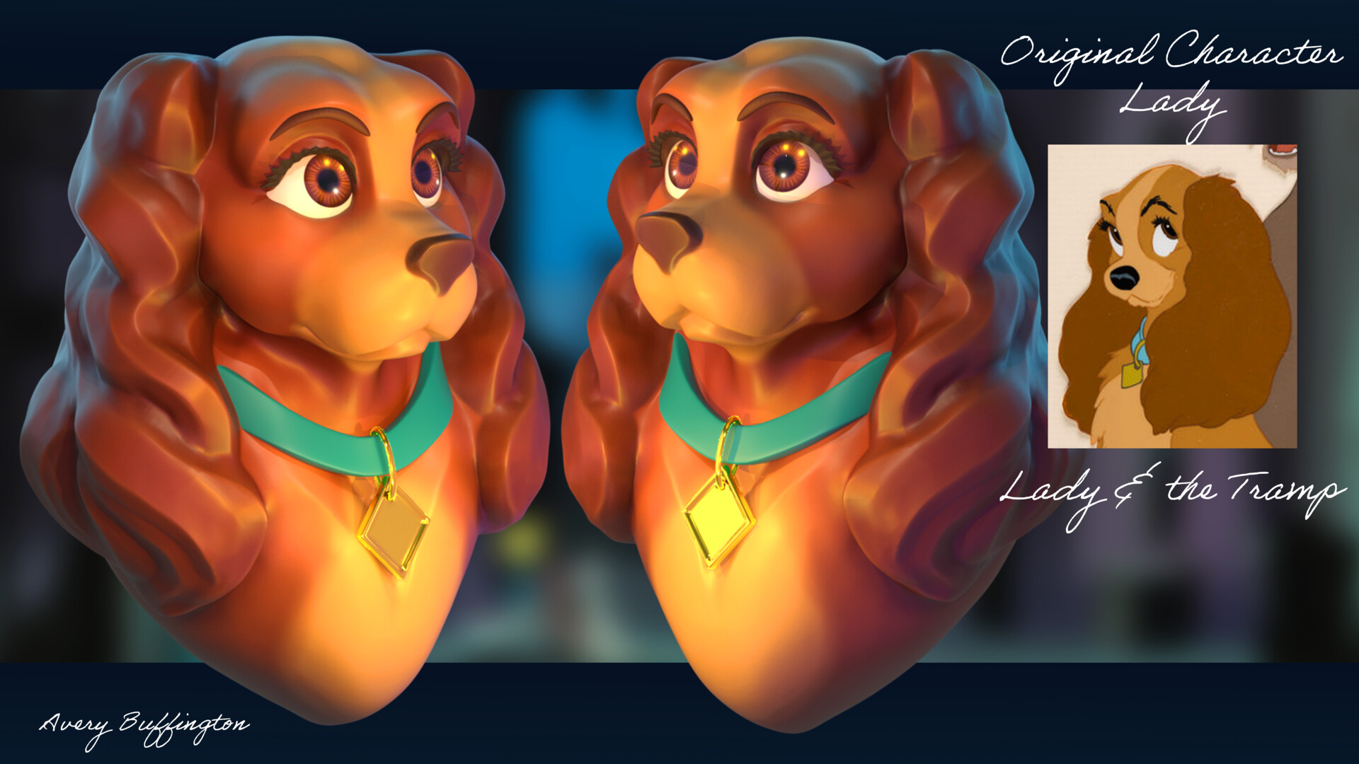 ArtStation - Disney Doodle - Lady Sculpt