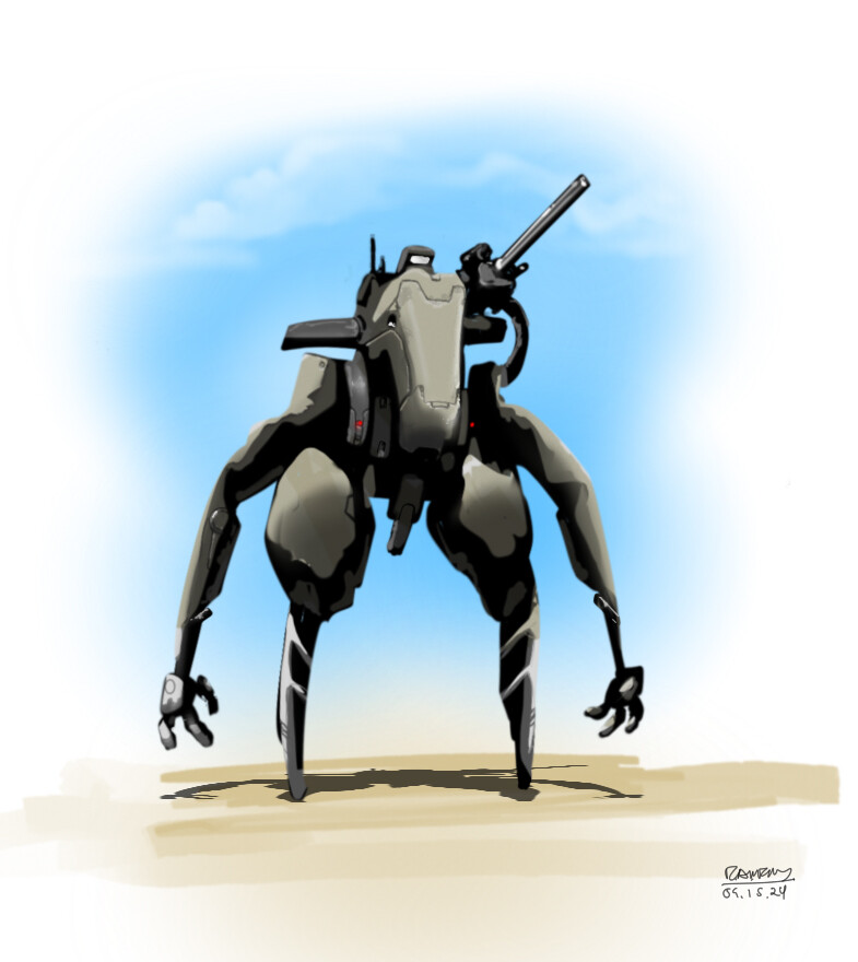 ArtStation - Desert Mech