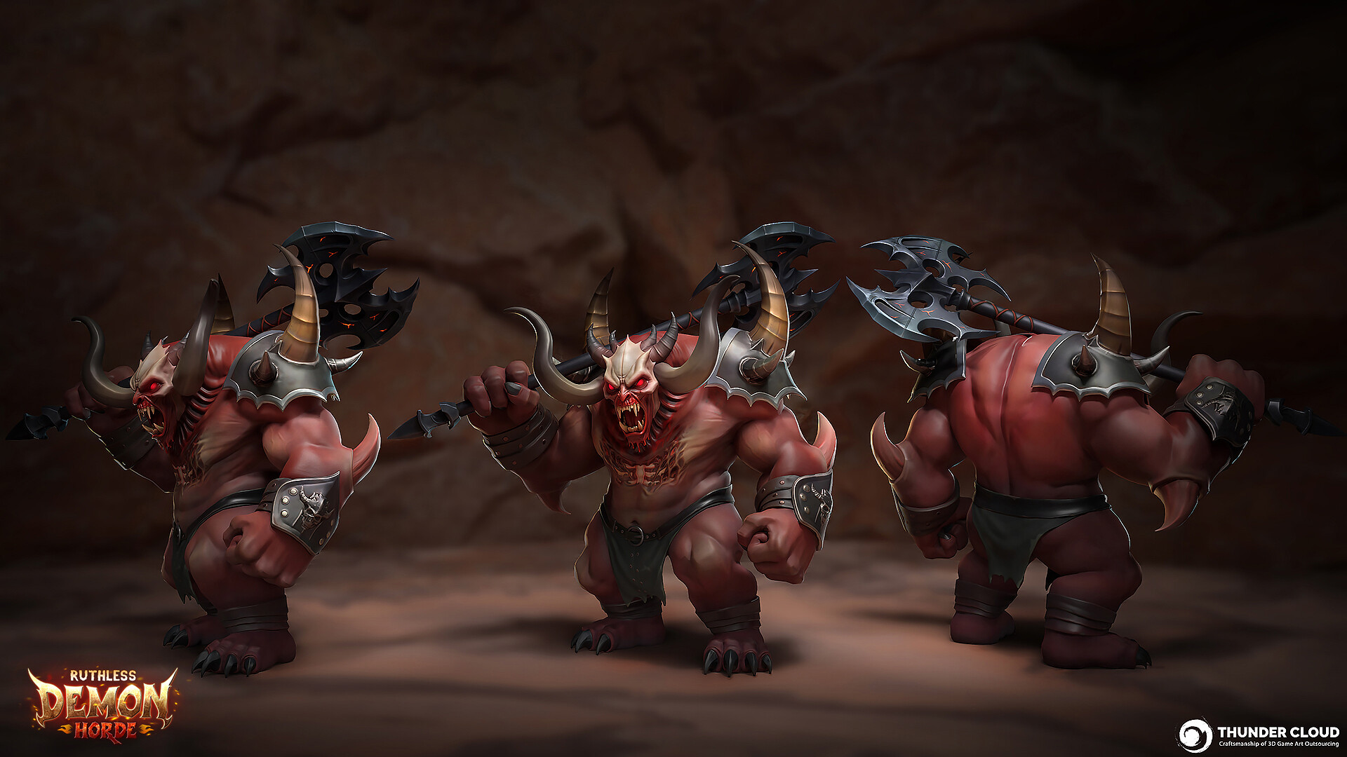 Thunder Cloud Studio - Demon Beast - Model & Texture Showcase