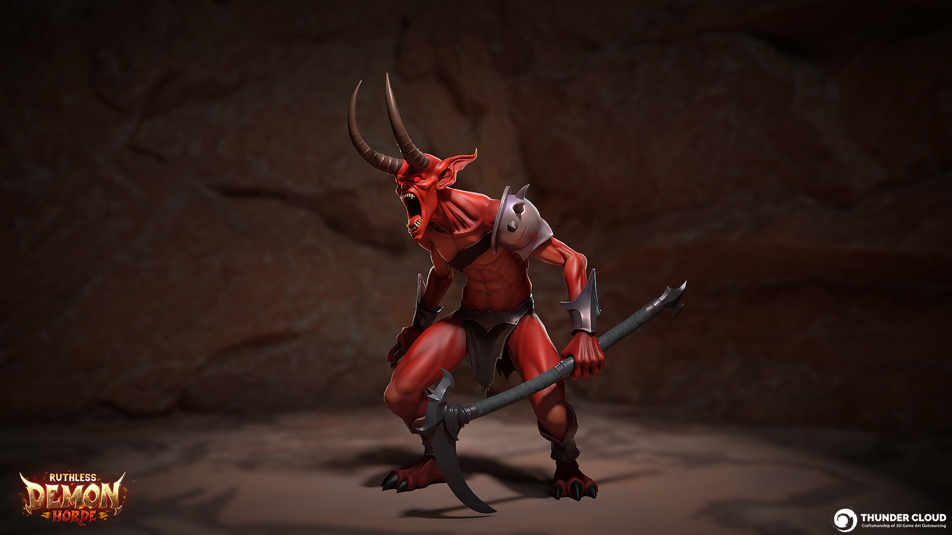 Thunder Cloud Studio - Demon Warrior - Model & Texture Showcase