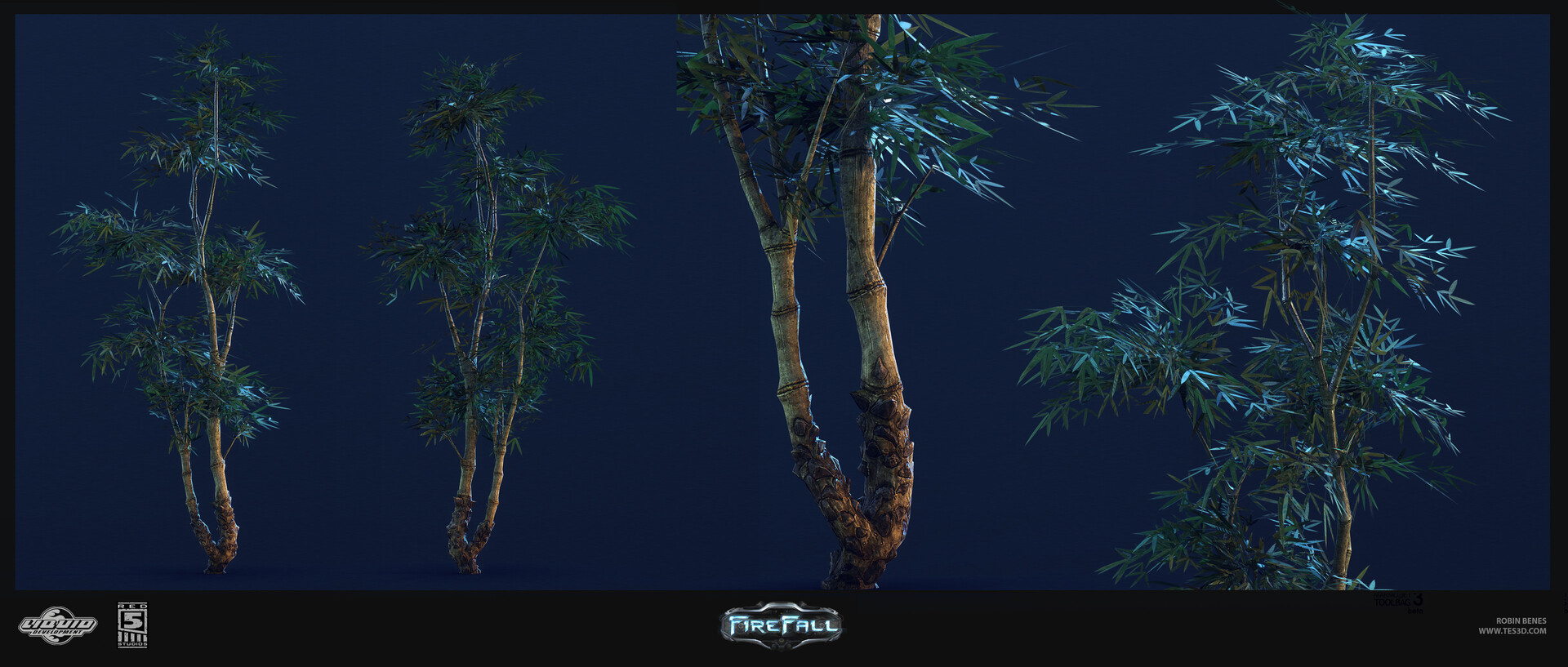 ArtStation - Firefall vegetation