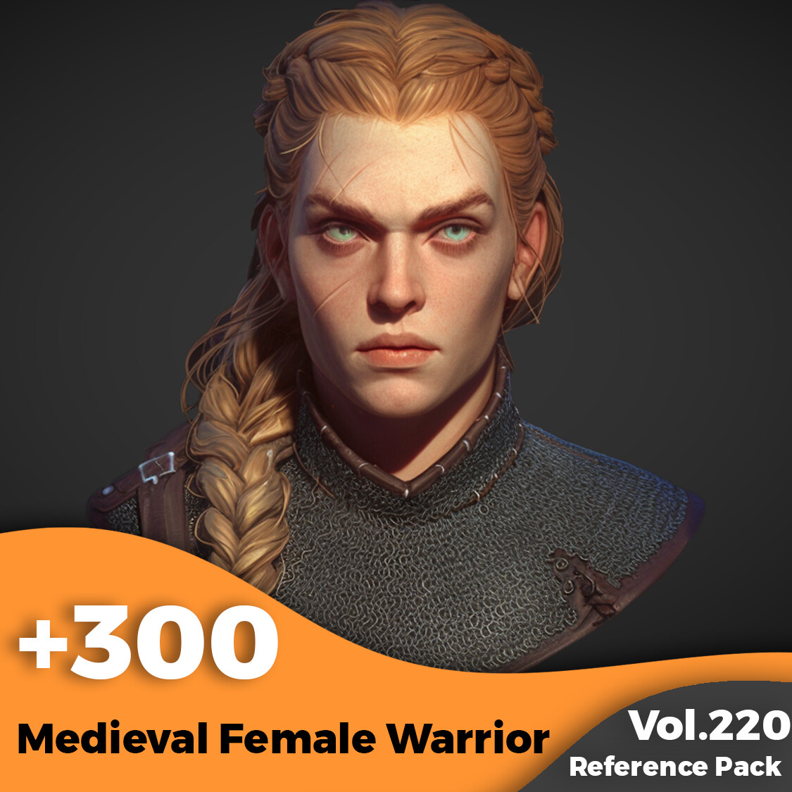 3D Head Sculpt References in 4K - Tika Art - +300 Medieval Female ...