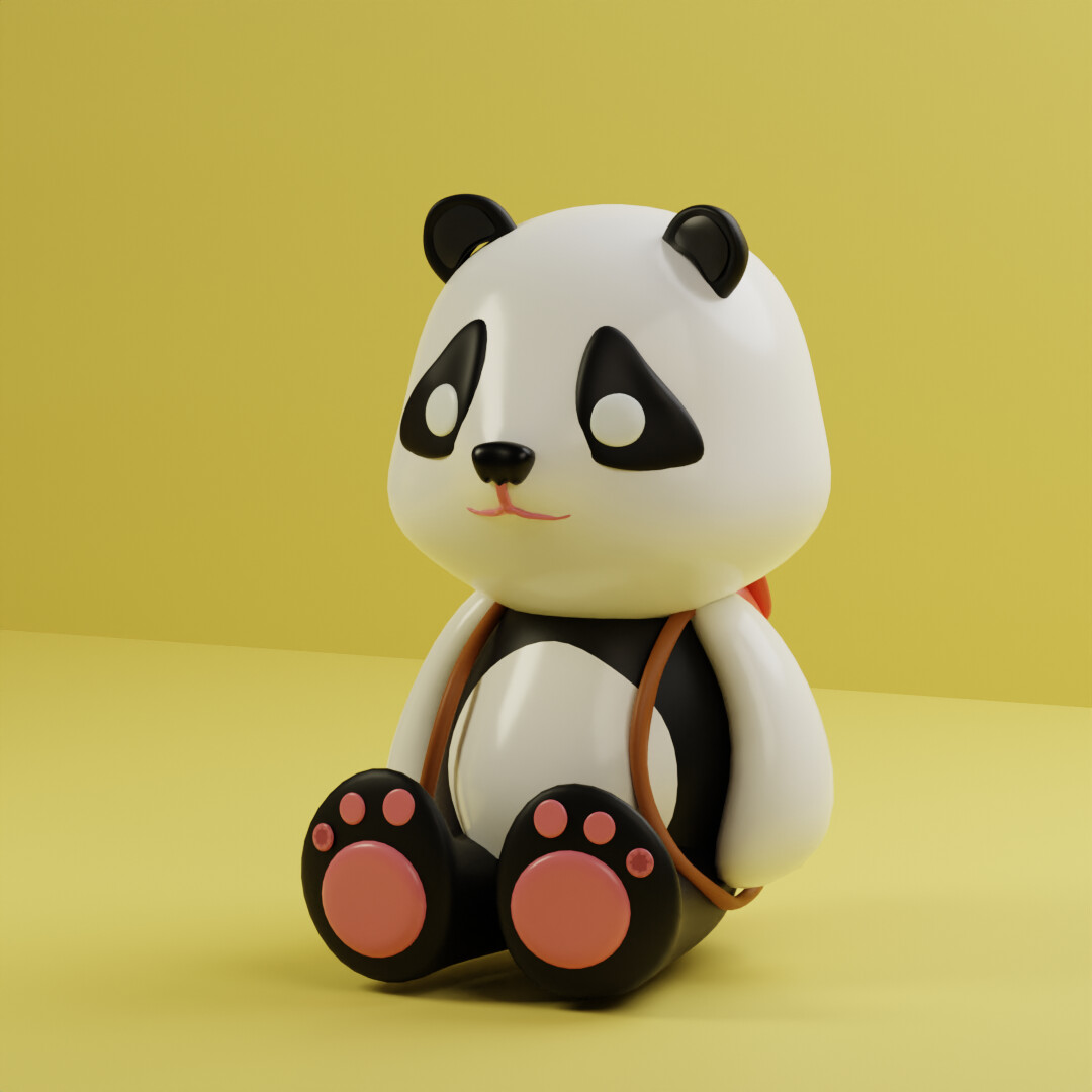 ArtStation - Panda Toy Blender Model