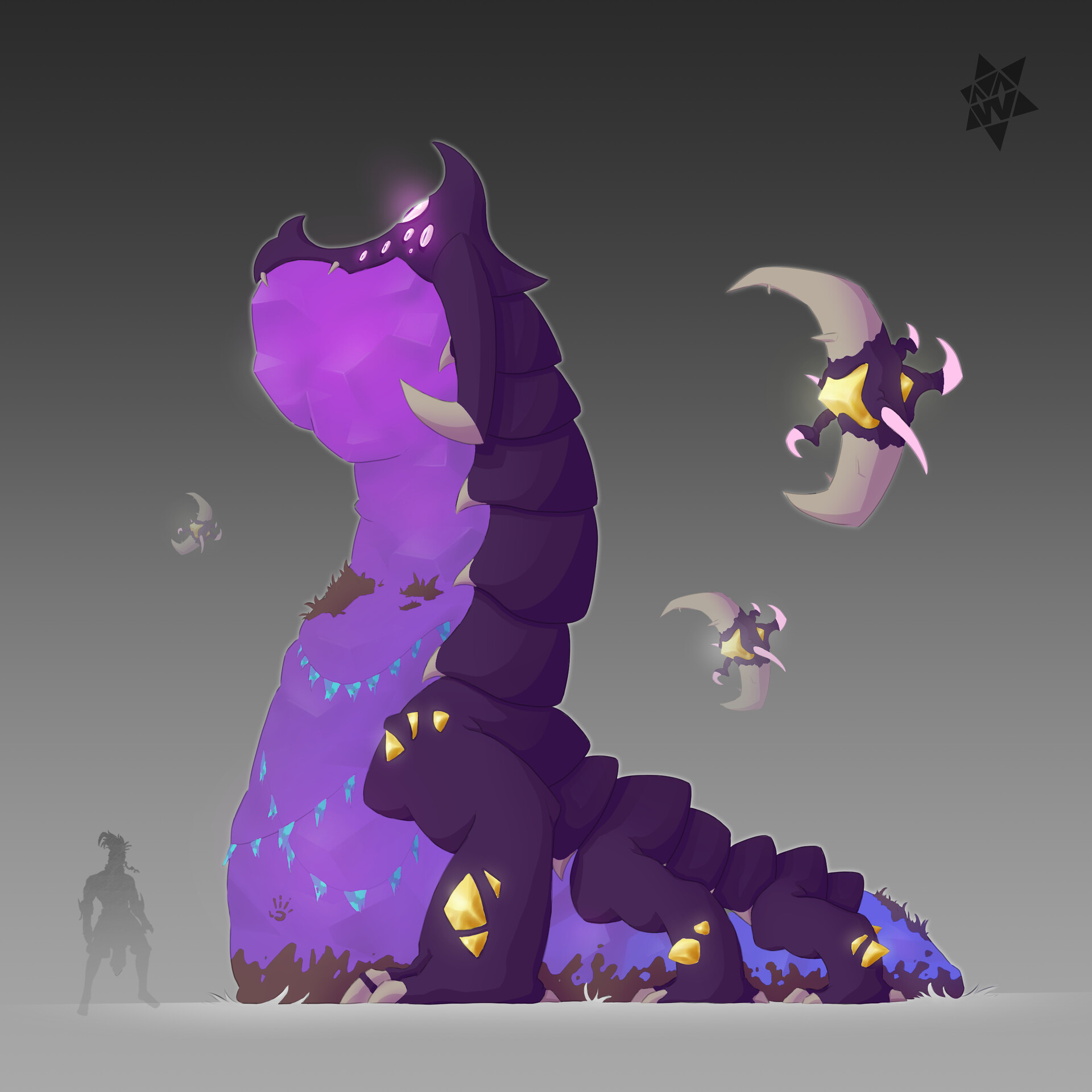 ArtStation - Corrupted Crystal Kaiju (League of Legends Cho´Gath Redesign)