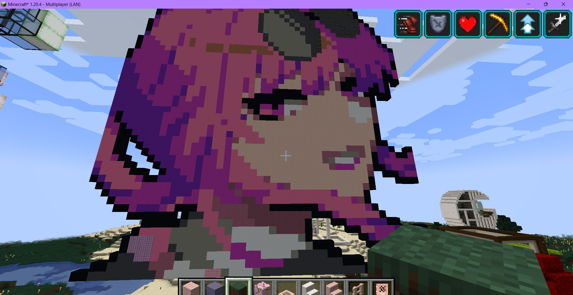 ArtStation - Kafka pixel art in minecraft