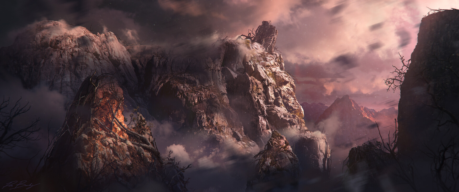 ArtStation - Snowy Mountains