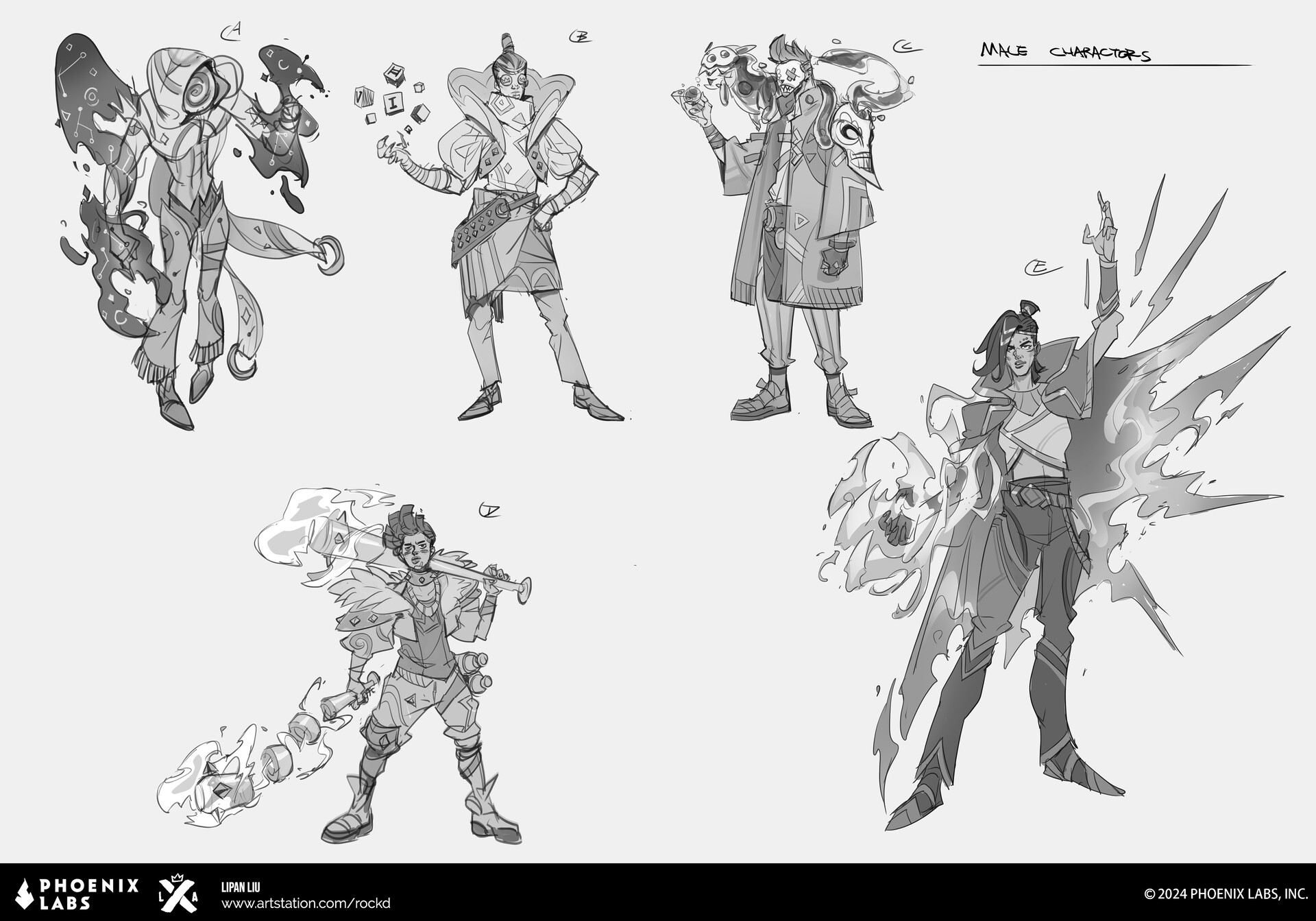 Rock D - Character explorations for Project LAX(Unreleased) -Vol 1