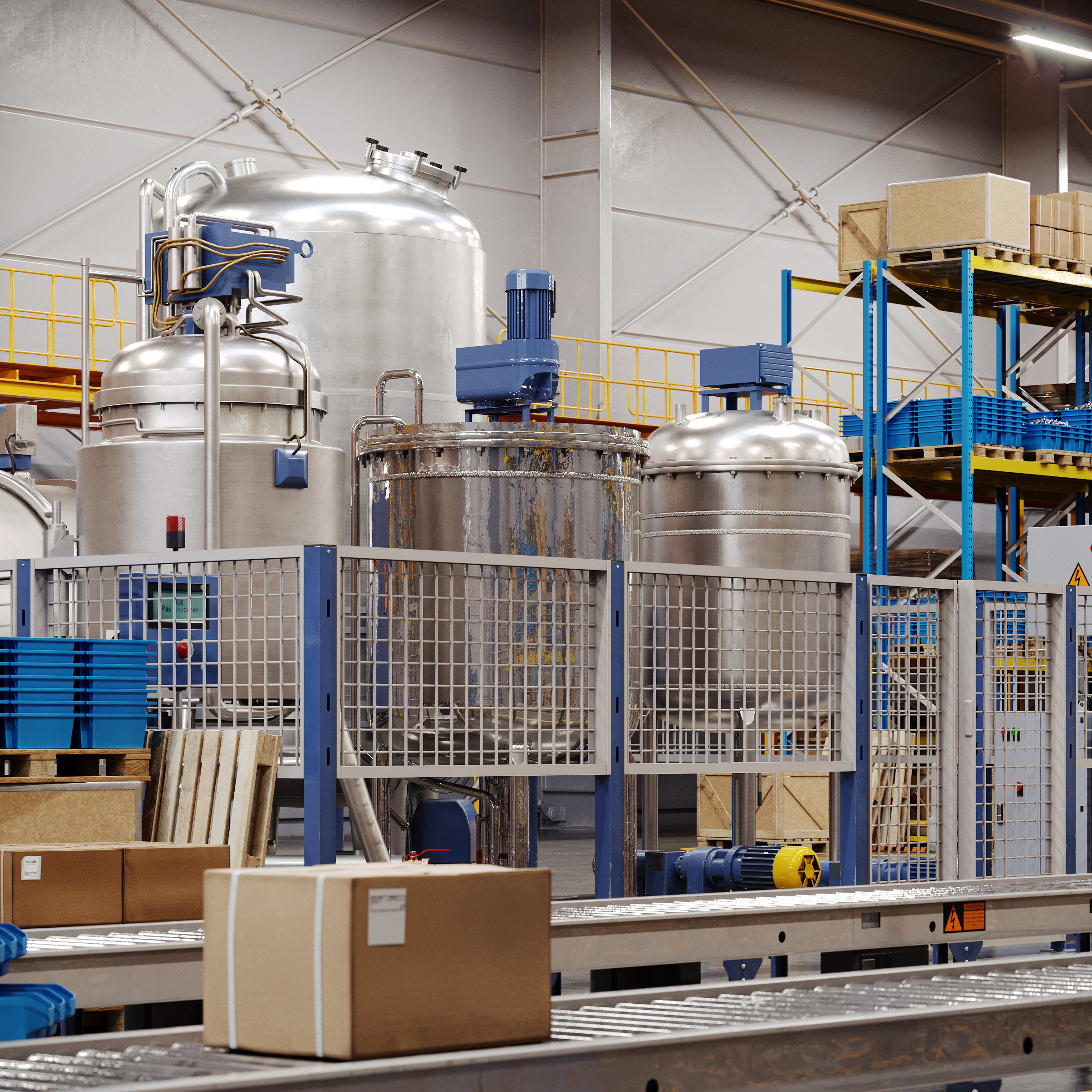 Evermotion Studio - Archmodels vol. 295 - 3d models collection of factory and warehouse equipment