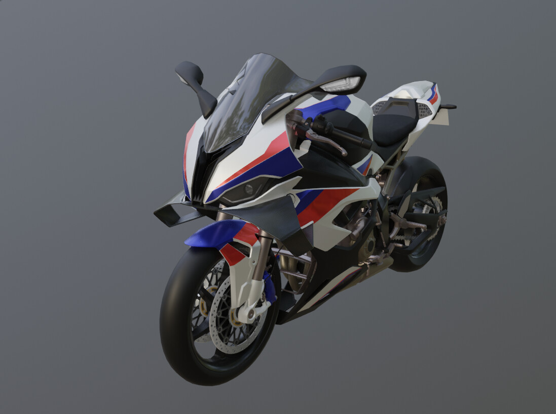 ArtStation - Midpoly BMW S1000RR 3D model