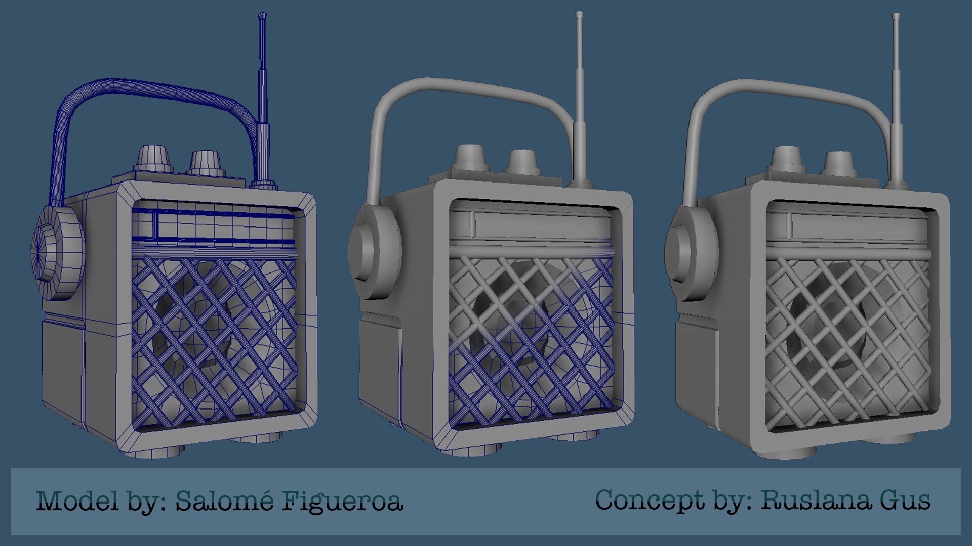 ArtStation - Midterm Radio Prop