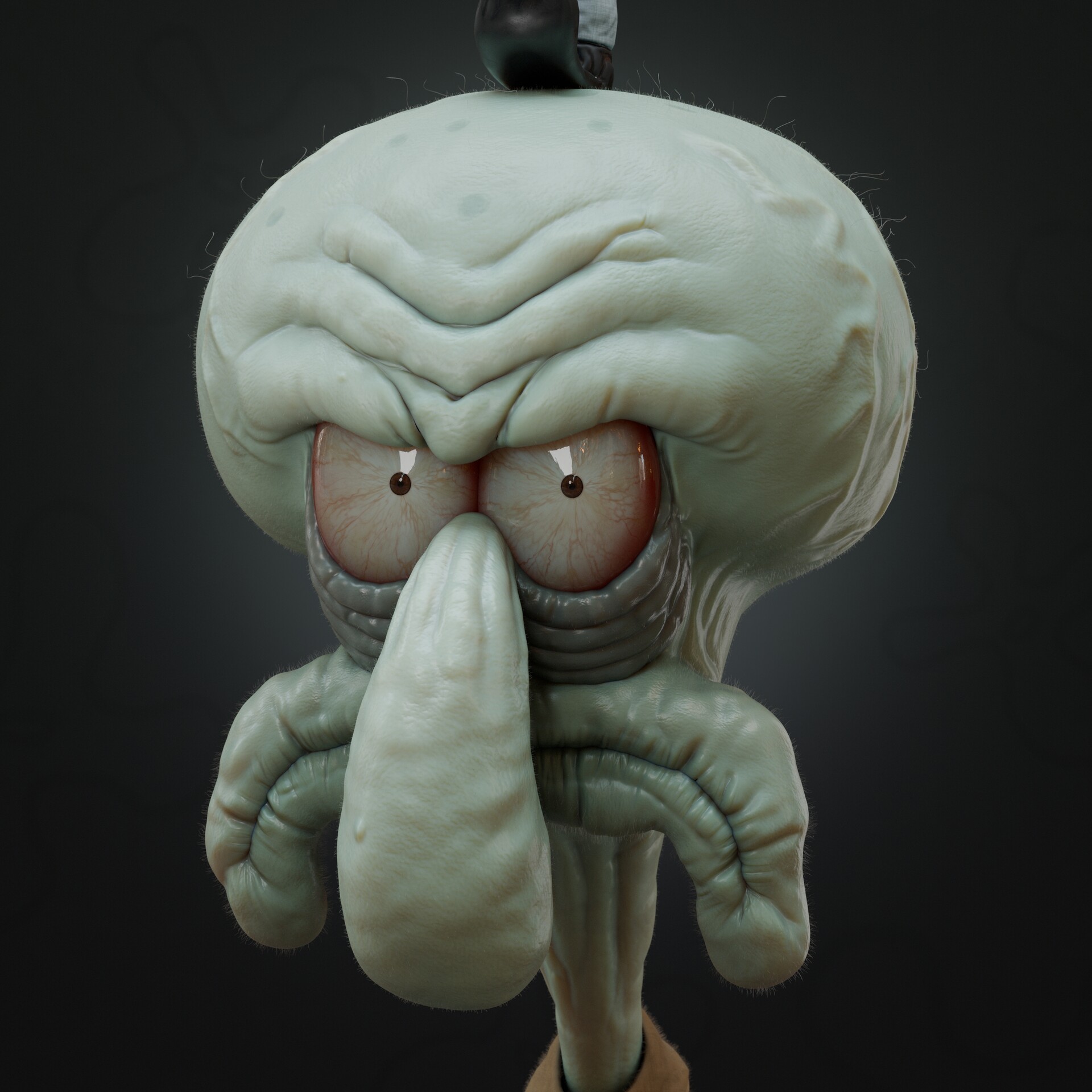 spongebob does this look unsure to you