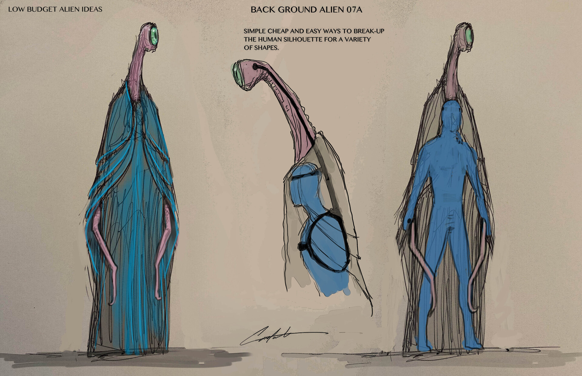 ArtStation - background practical alien designs