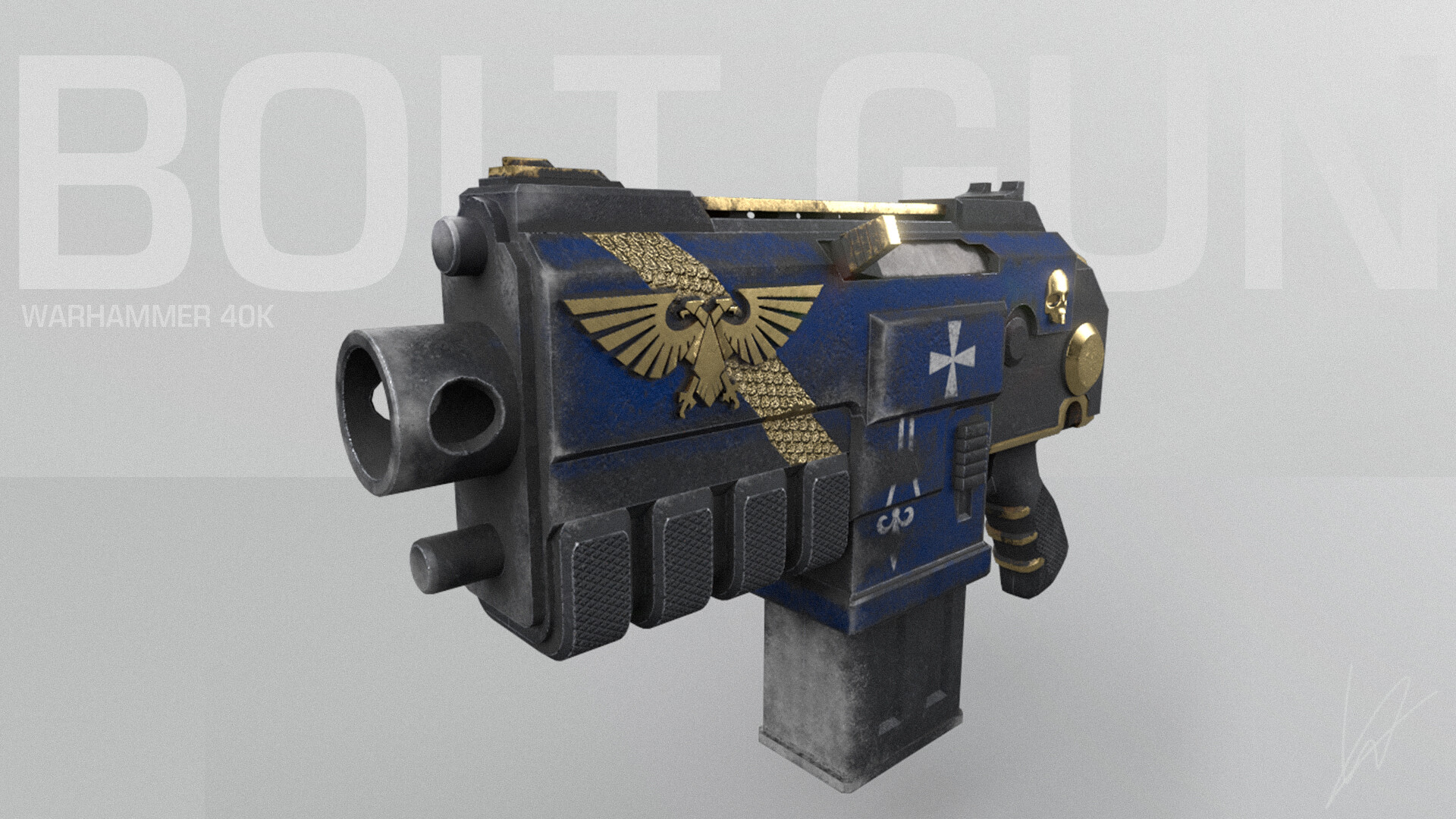ArtStation - Warhammer 40k Boltgun