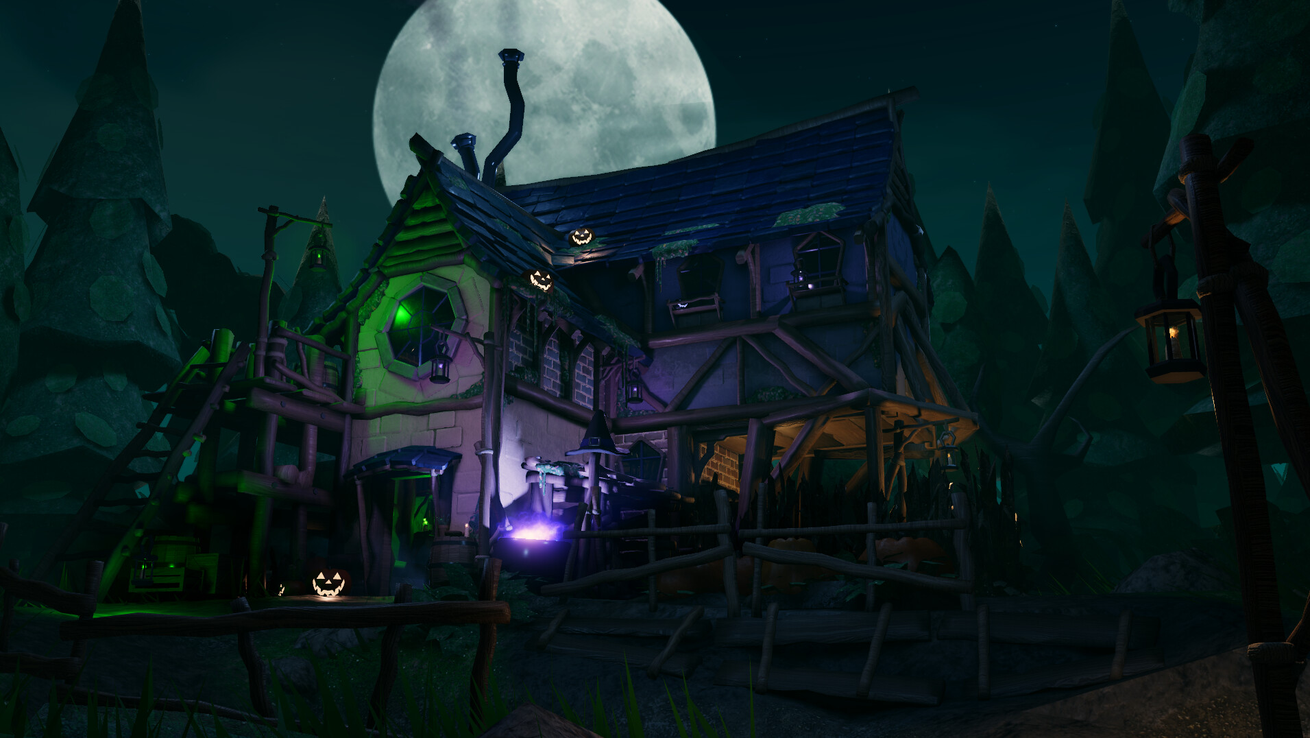 ArtStation - Halloween Cottage