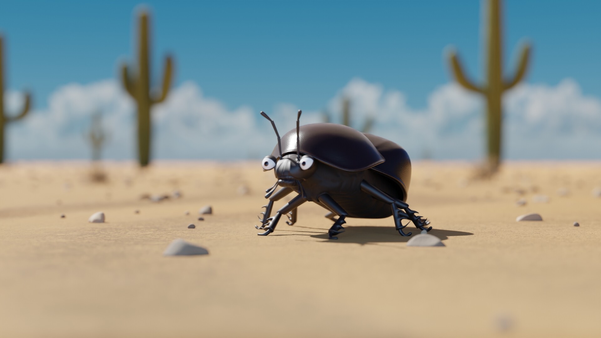 ArtStation - Desert bug [animated with rig]