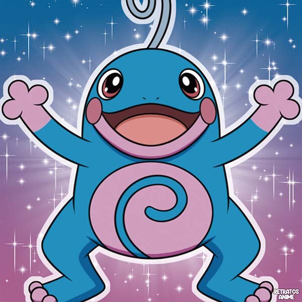 Retratosanime - Politoed Shiny, Pokémon