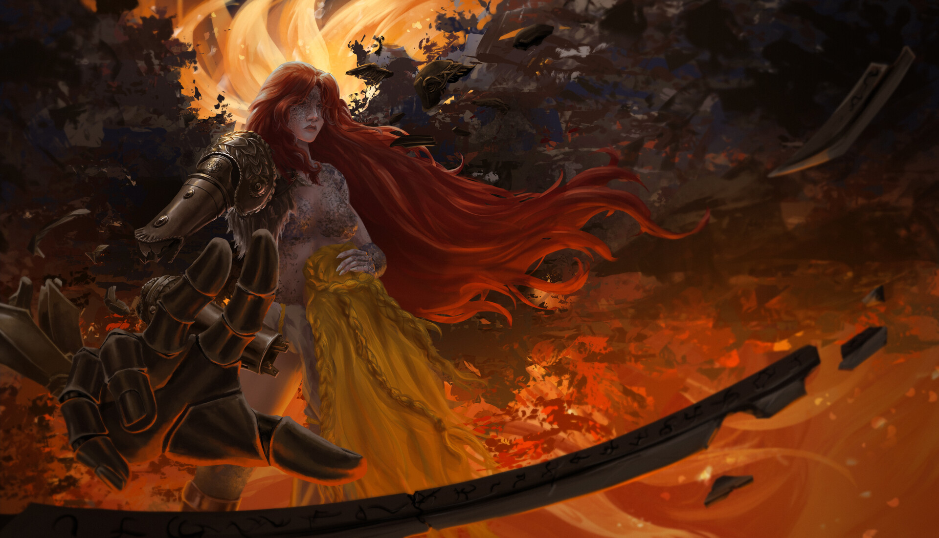 ArtStation - The scarlet bloom flowers once more