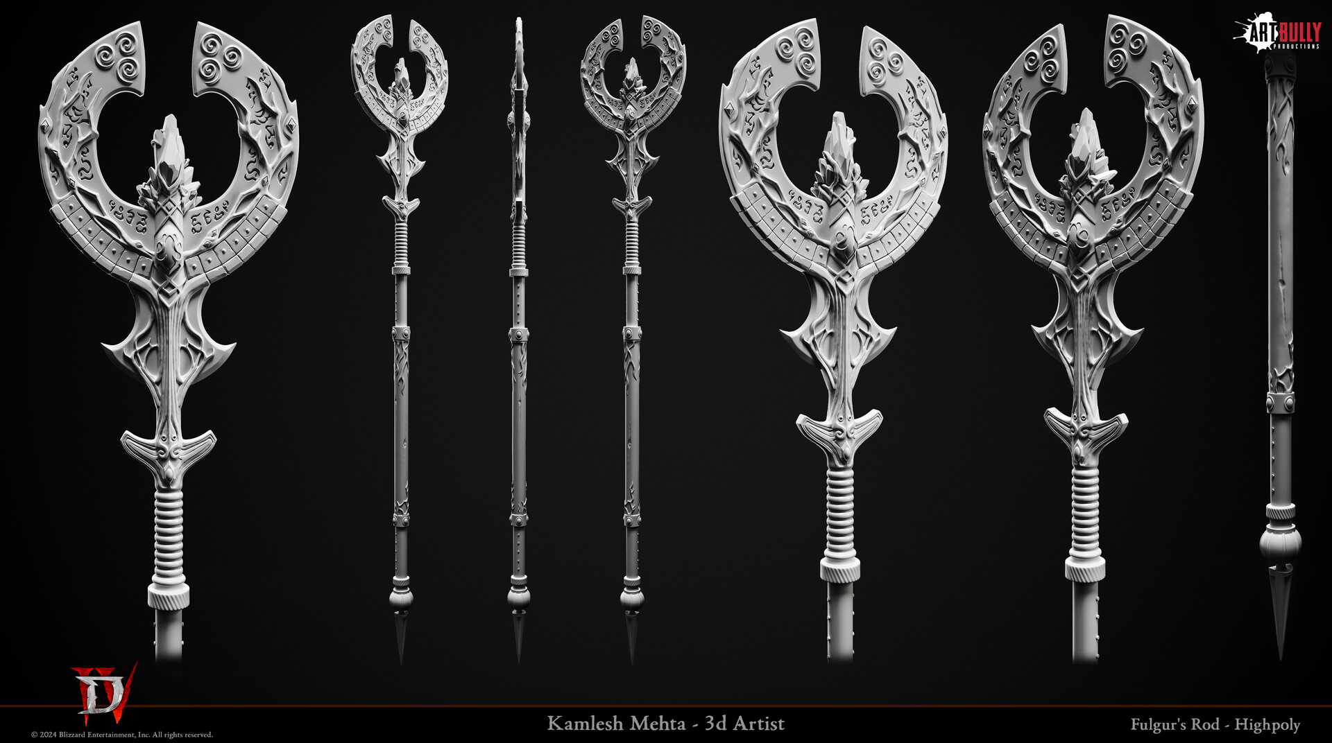 Art Bully Productions - Diablo IV - Weapons, Trophies, Headstone - 02