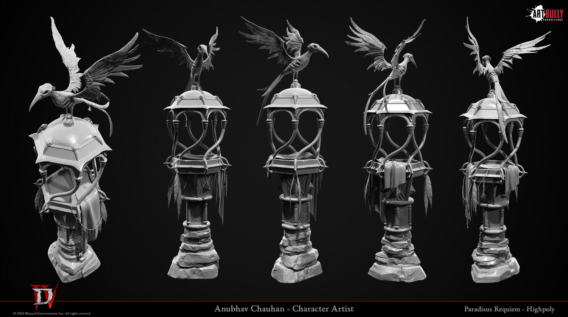 Art Bully Productions - Diablo IV - Weapons, Trophies, Headstone - 02