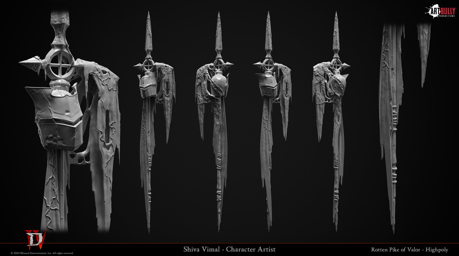 Art Bully Productions - Diablo IV - Weapons, Trophies, Headstone - 02