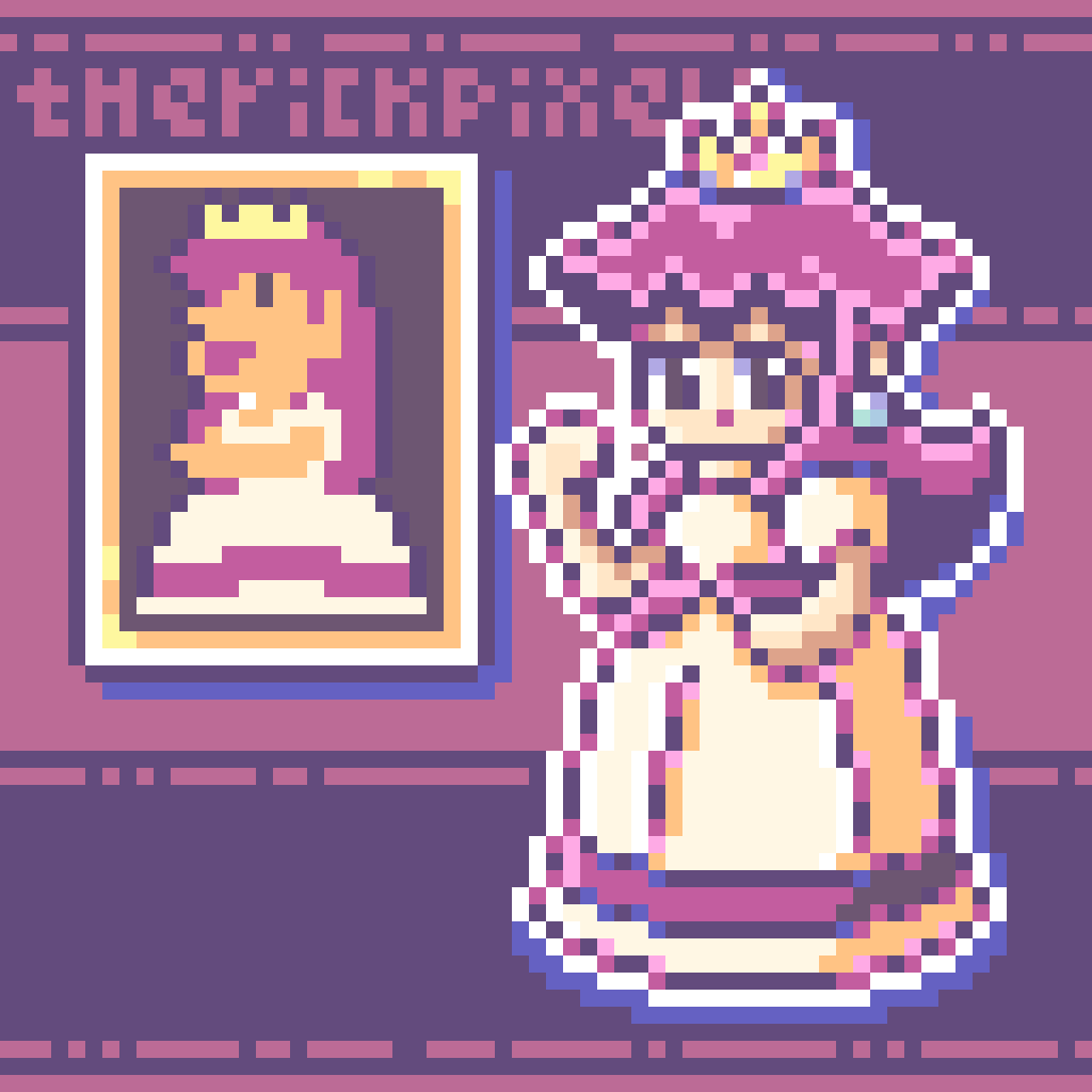 ArtStation - Princess Peach redraw Pixel Art