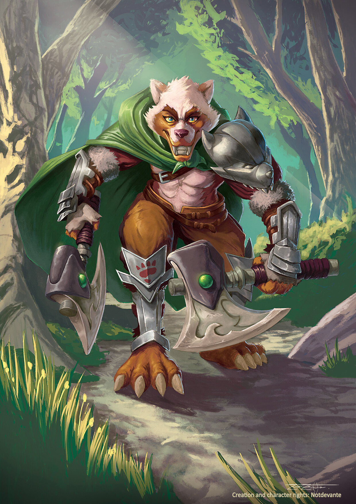 ArtStation - Furry Beast - Commission work (Card Game)
