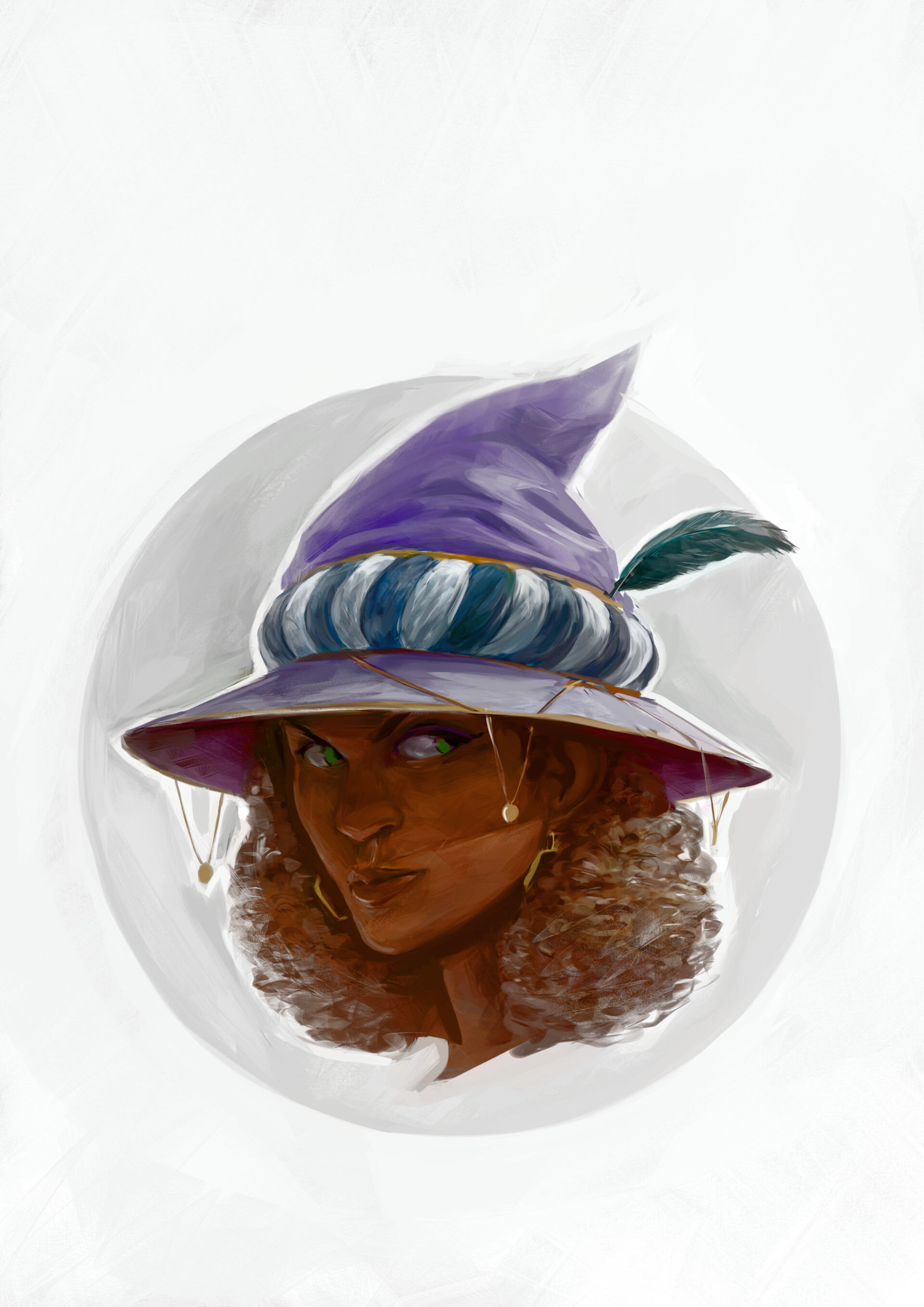 ArtStation - Portrait - Human Wizard, Chaos Mage - Oc