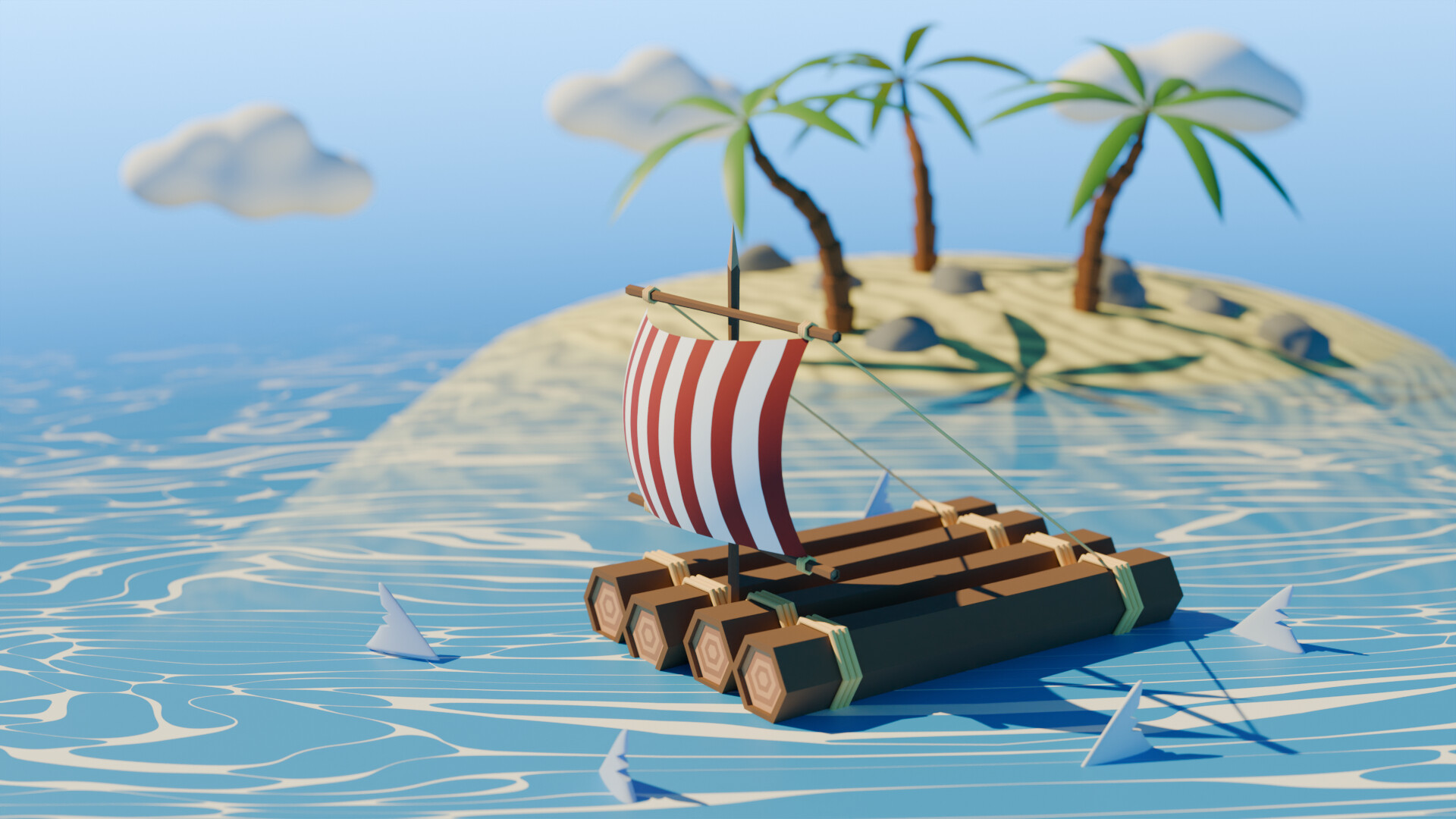 ArtStation - Pirate Raft