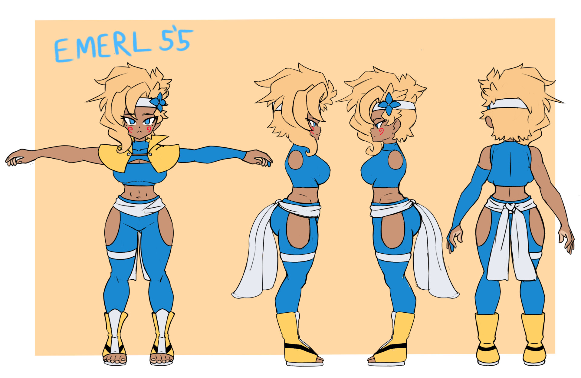 ArtStation - Emerl T Pose Ref Sheet