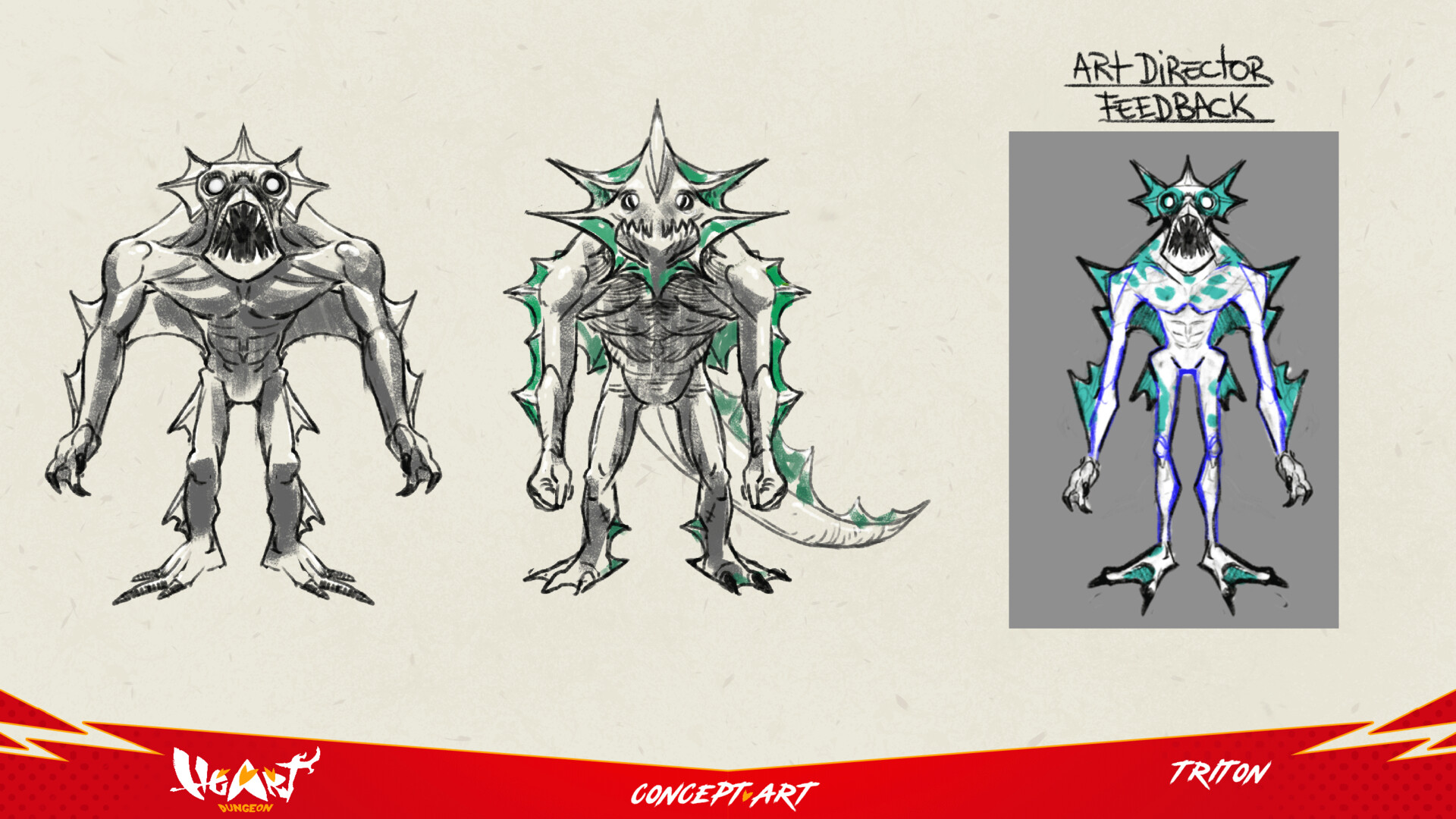 Bruno Arruda - Heart Dungeon - Triton Enemy