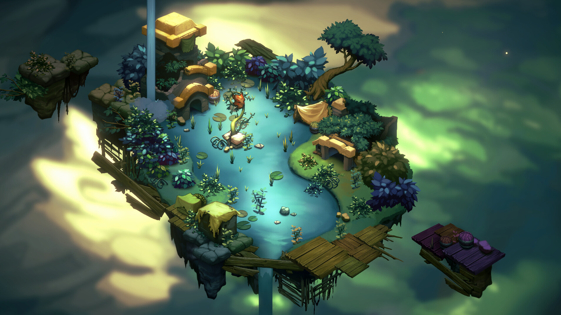 ArtStation - 2D Game Environment - Bastion Study