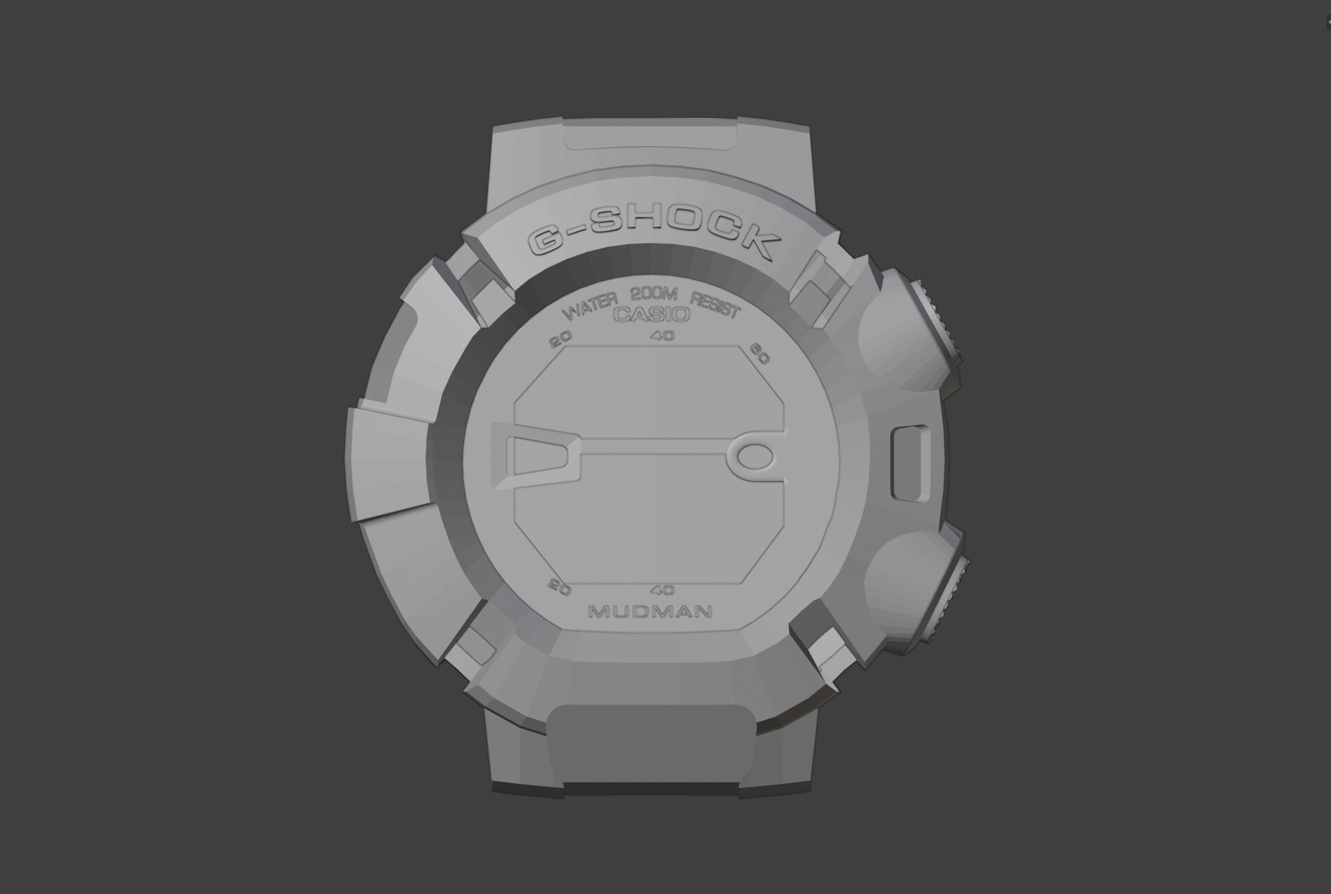 ArtStation - CASIO G-9000 MUDMAN (WIP