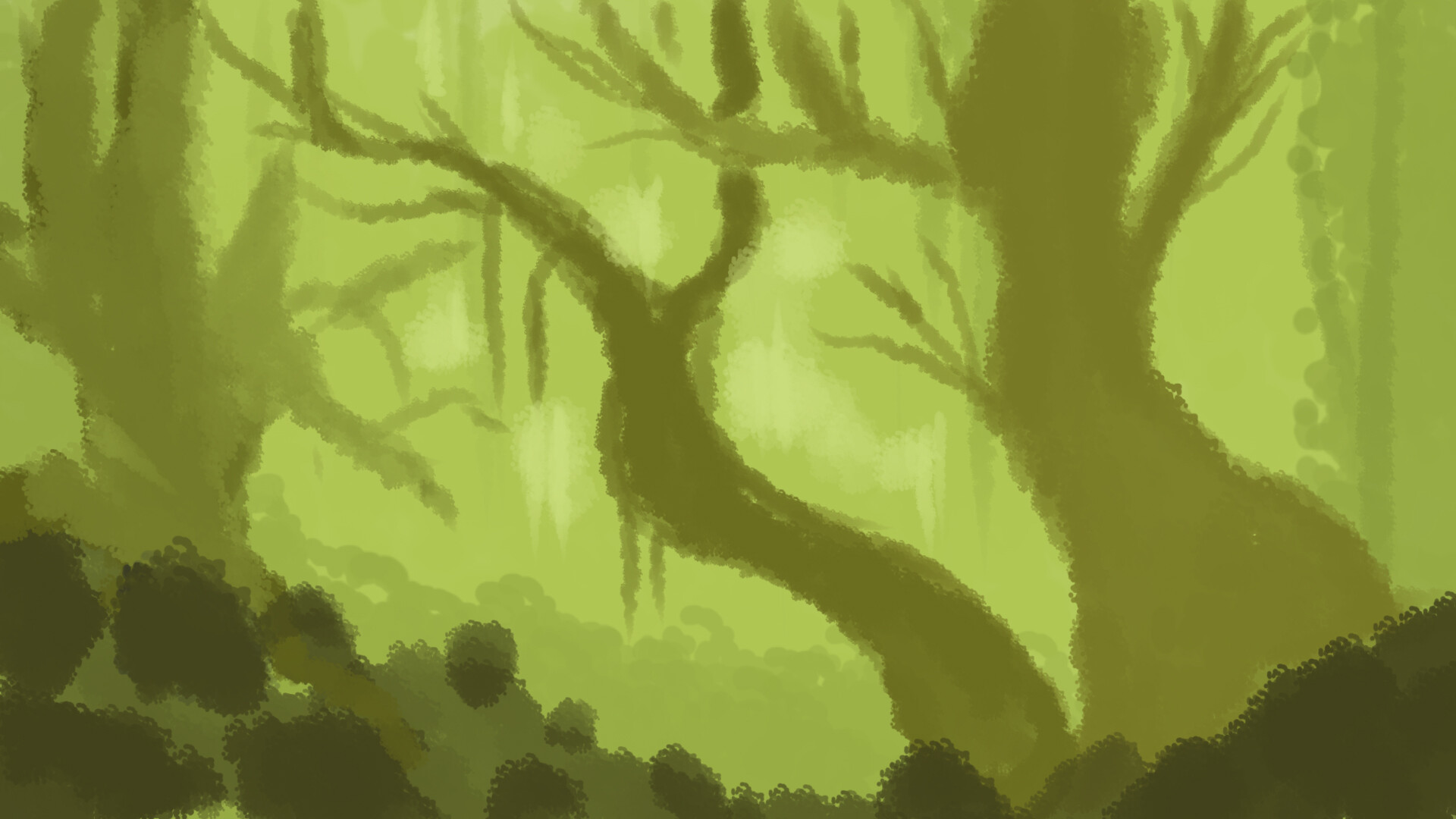 ArtStation - Fantasy Forest Concept itteration (WIP)