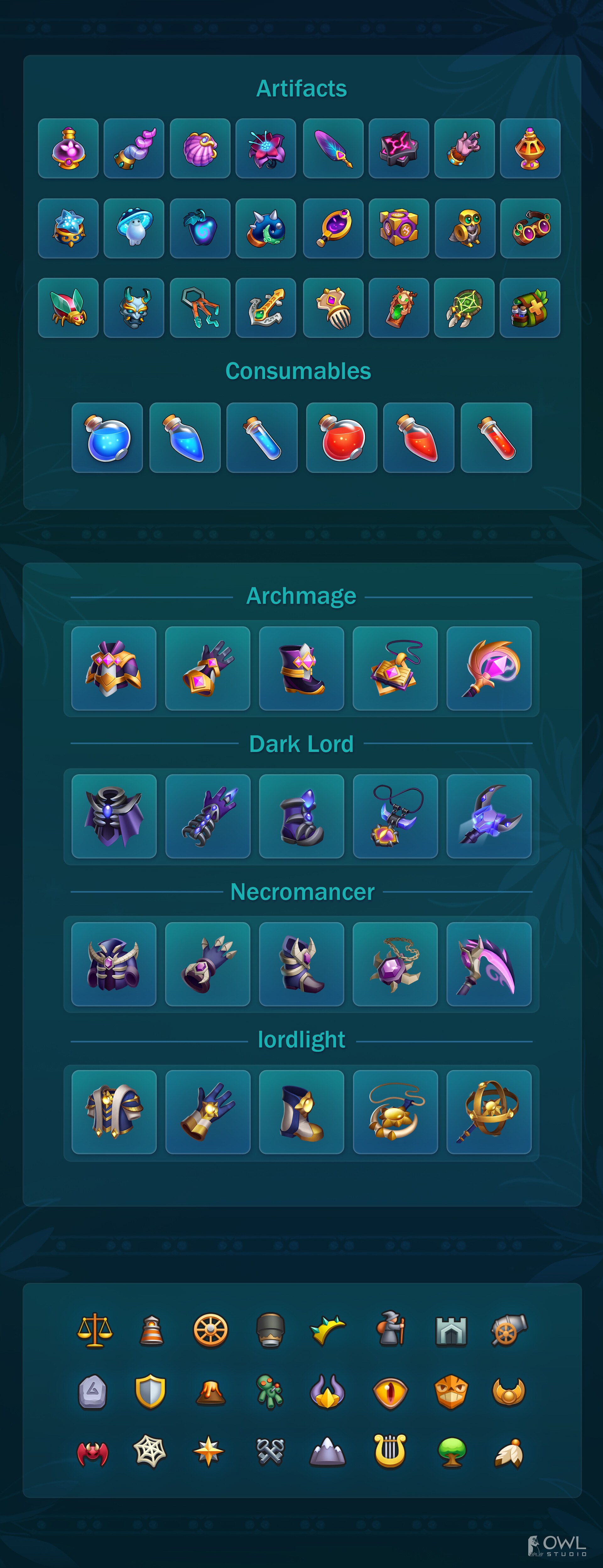 OWL Studio - Icon pack for the mobile game