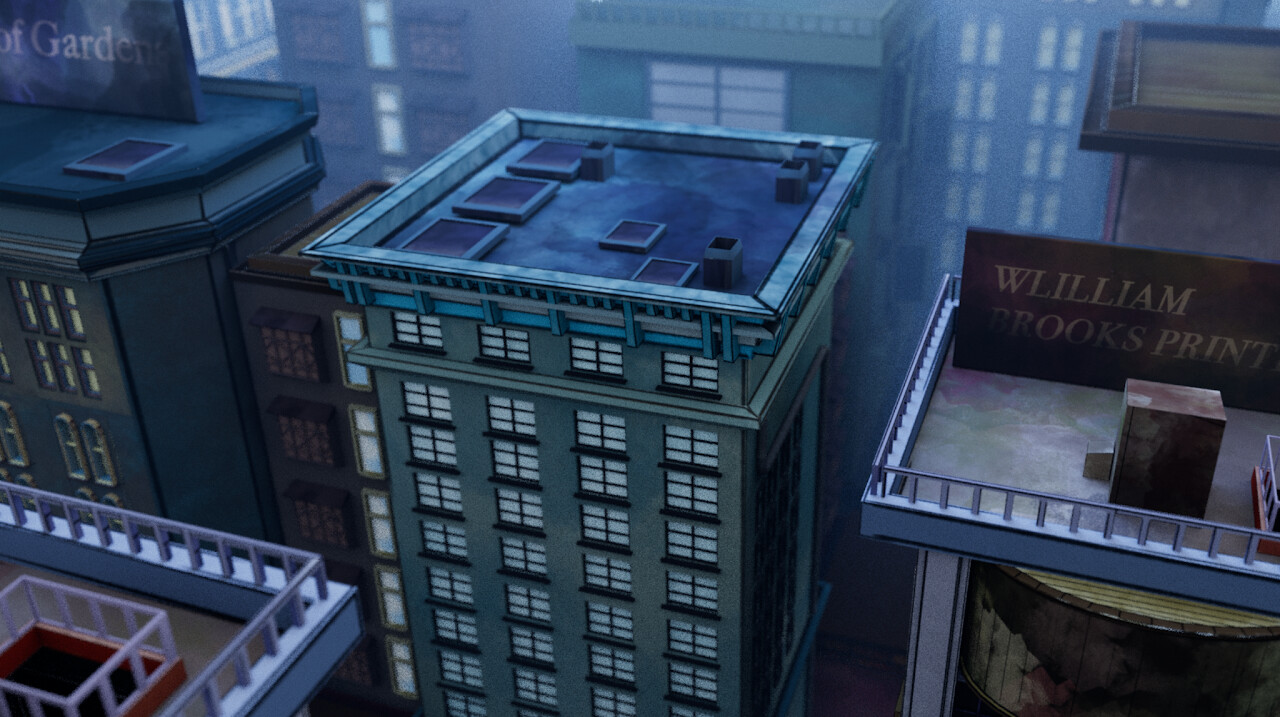 ArtStation - City Buildings - modelling and texture