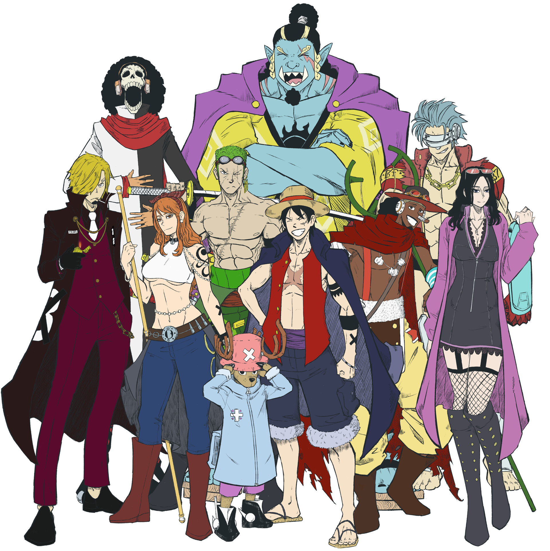 ArtStation - One Piece characters redraw