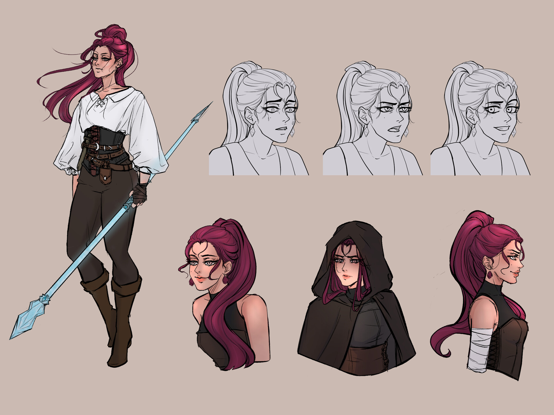 ArtStation - Dahlia Character Sprites