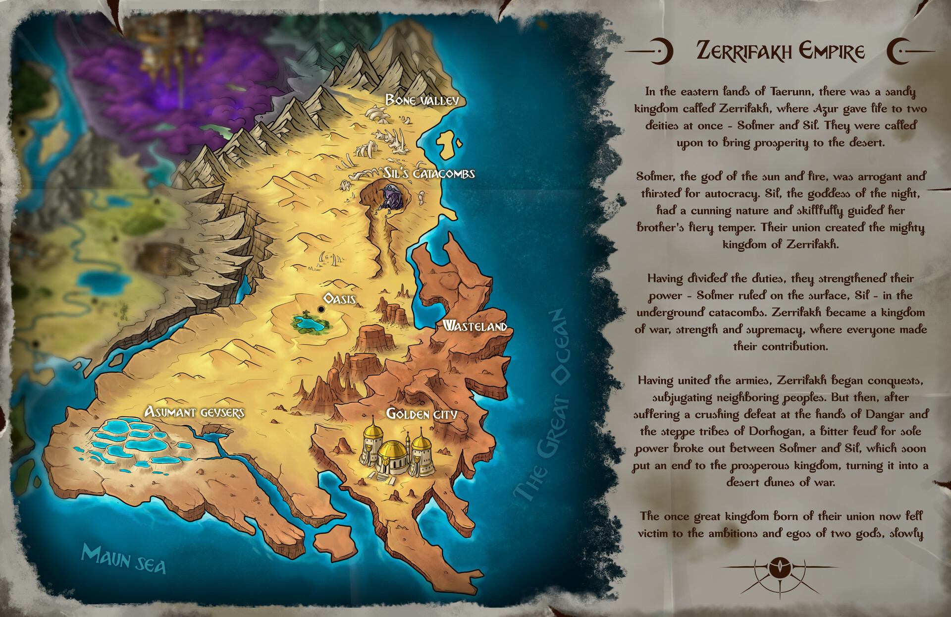 Ilya Nikonov - Taerunn fantasy map