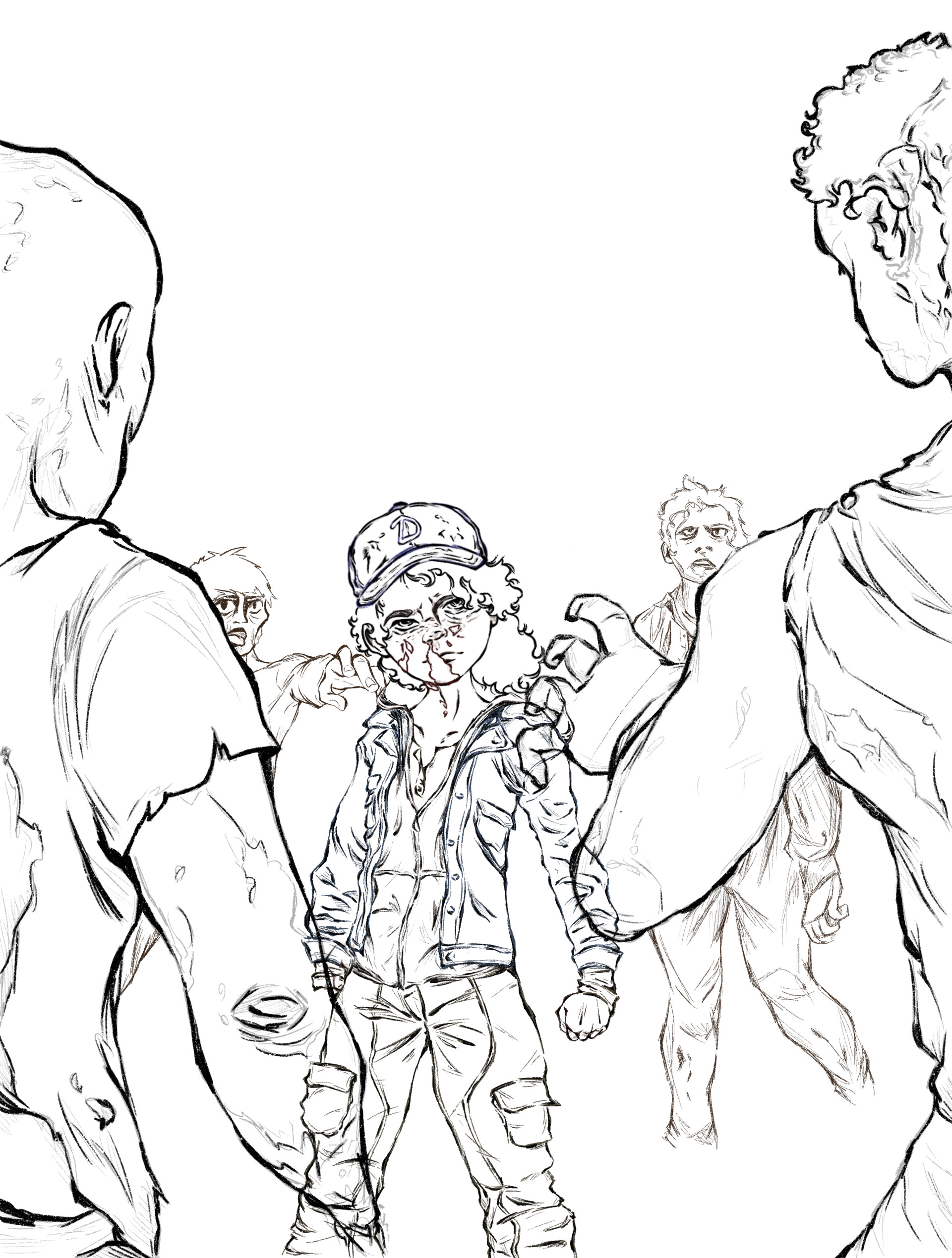 clementine twdg coloring pages