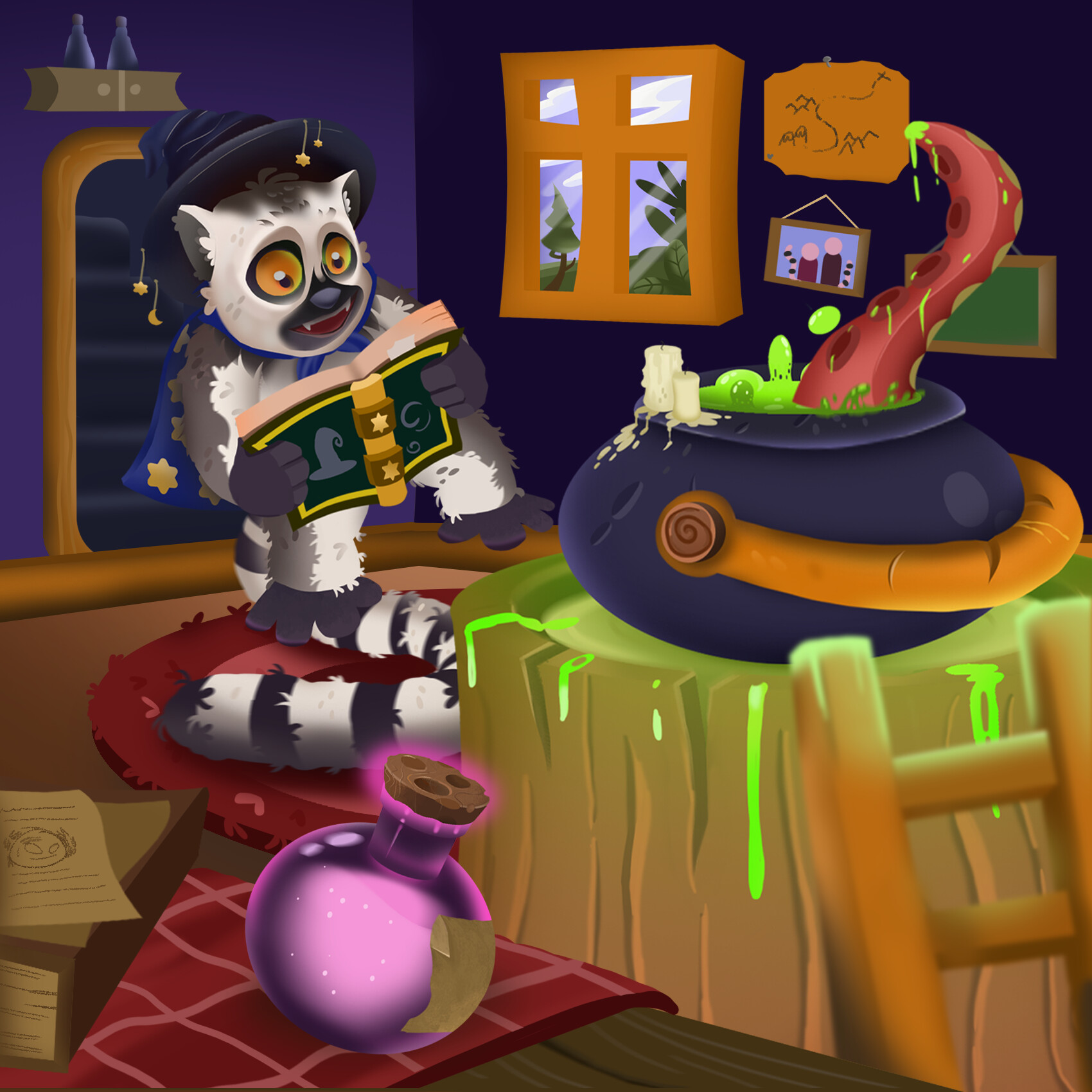 ArtStation - Lemur Wizard