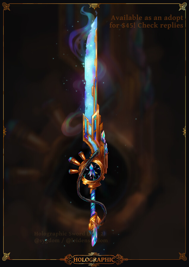 ArtStation - Holographic Sword [Swordtember]