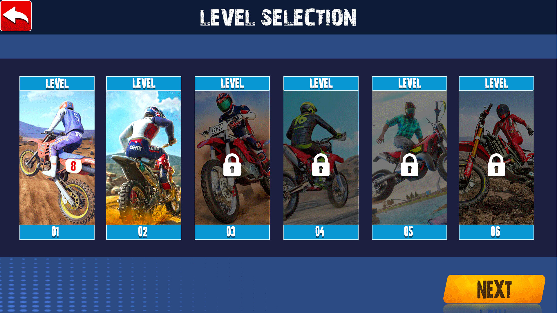 ArtStation - Dirt Bike Stunt Game (Level Selection)