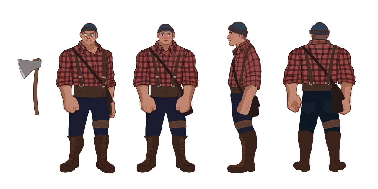ArtStation - Lumberjack character for commercial